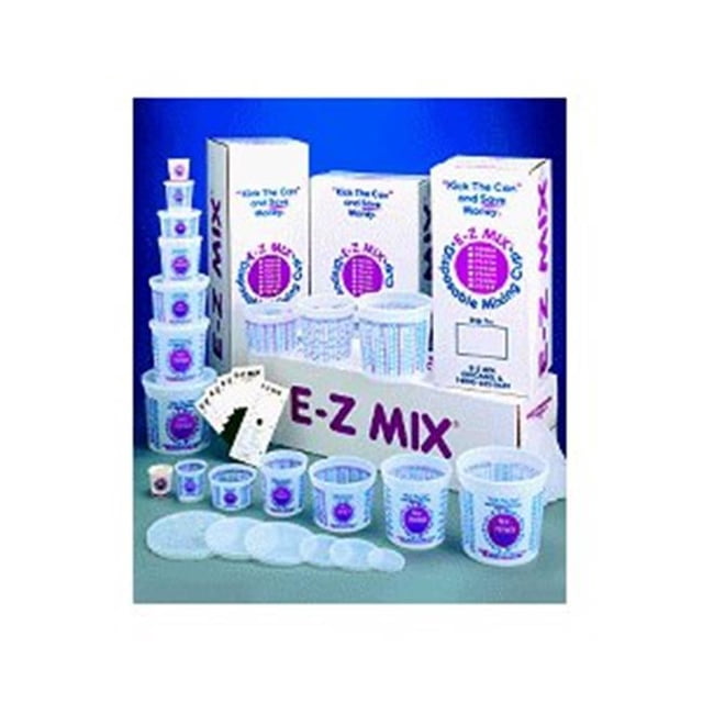 E-Z Mix Disposable Pint Mixing Cup Lids - 100-Case - Walmart Business ...