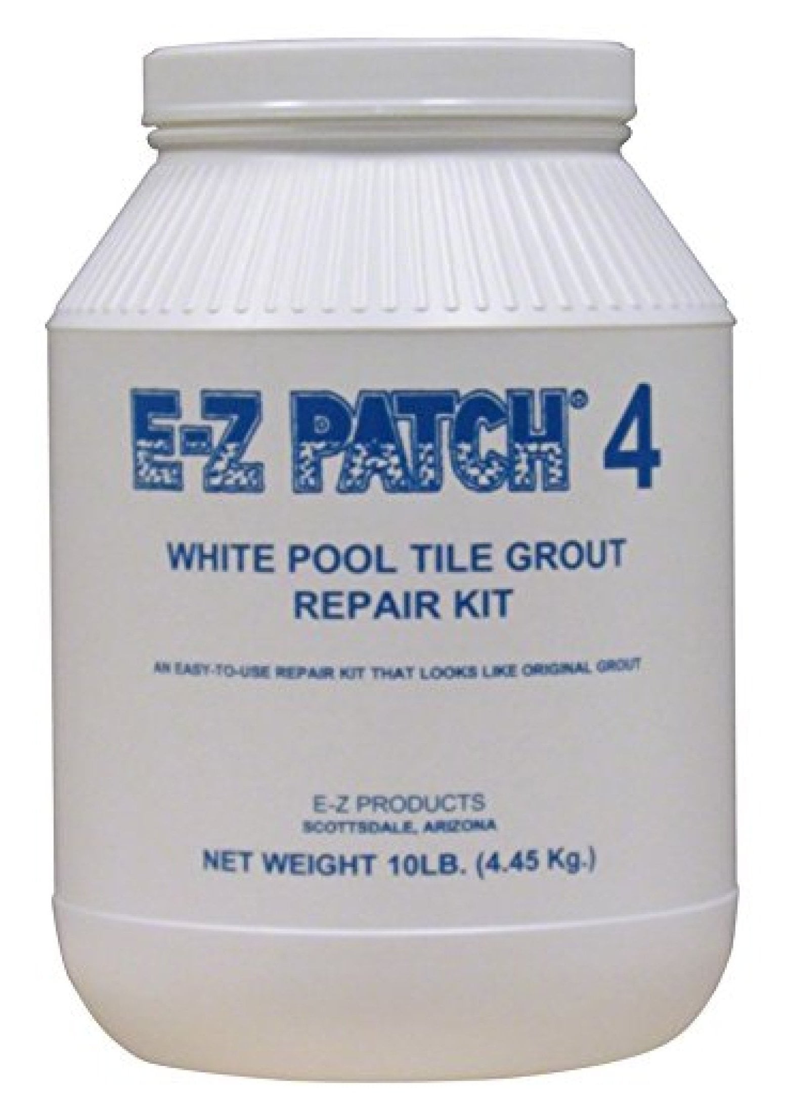 E-Z Patch 4 White Pool Tile Grout Repair - 10 lb Kit - Above Water ...