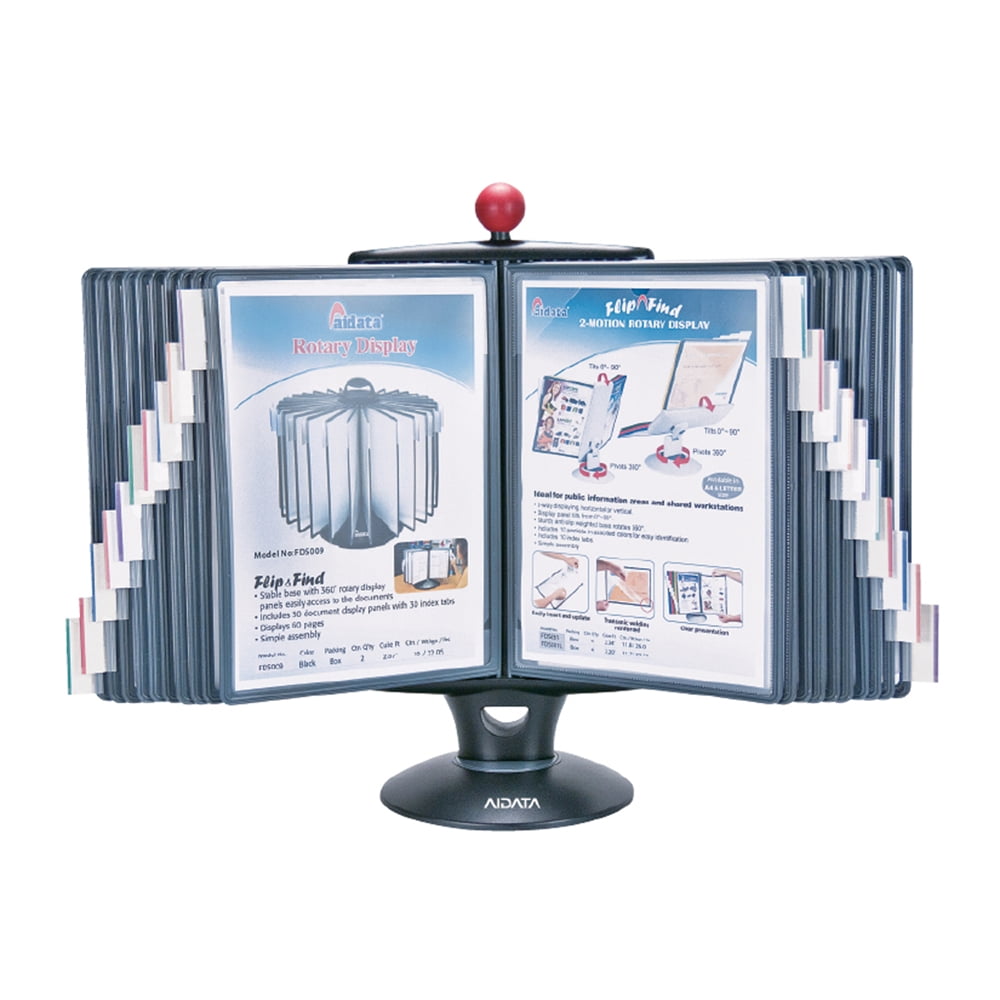 E-Z Rotary Reference Organizer w/Whiteboard (20 Panel) - Walmart.com