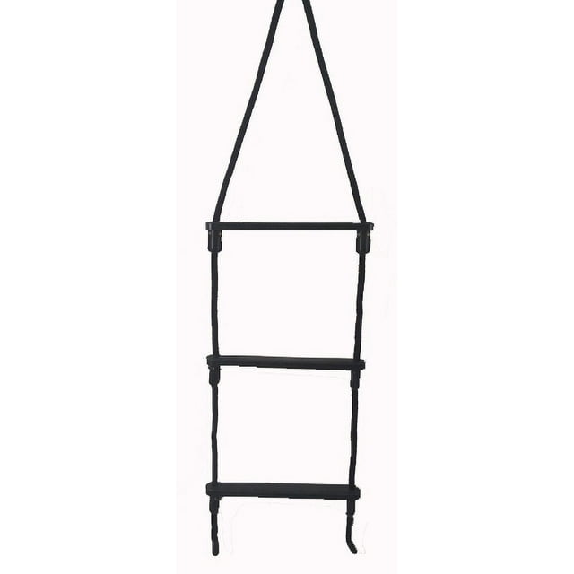 E-Z-TY 3 Step Reusable Rope Ladder Black Rope - Walmart.com