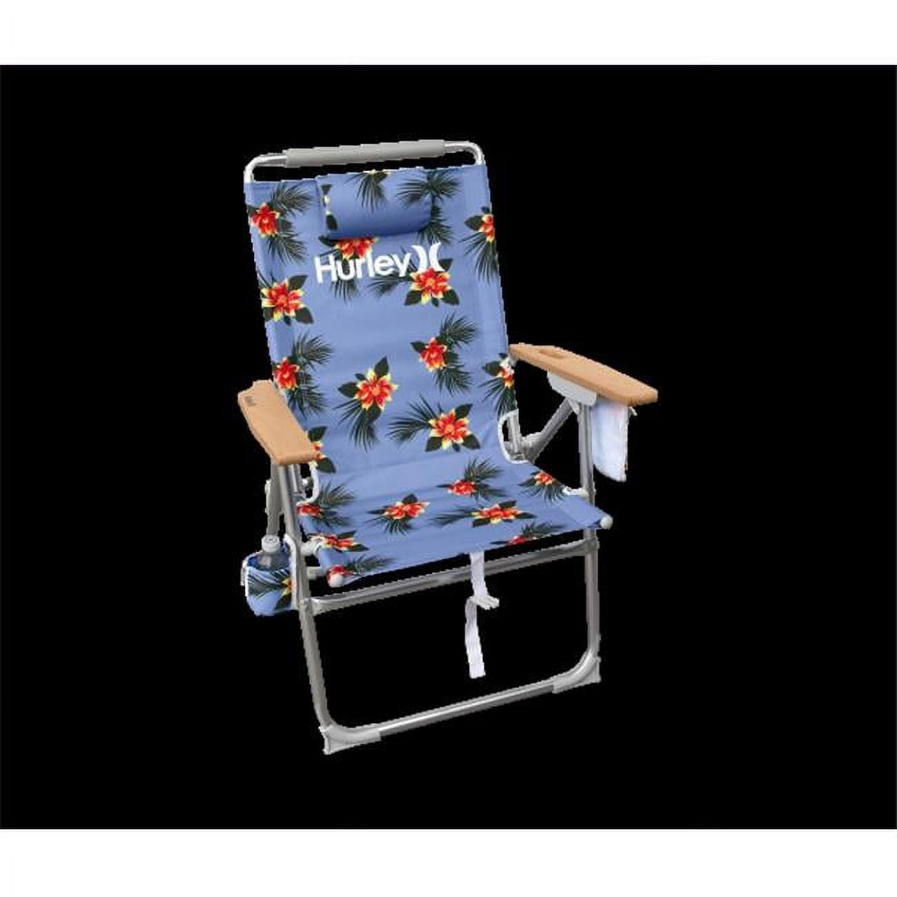 E-Z UP Hurley Hi-Boy High Seat Adjustable Wooden Beach Chair for Adults ...