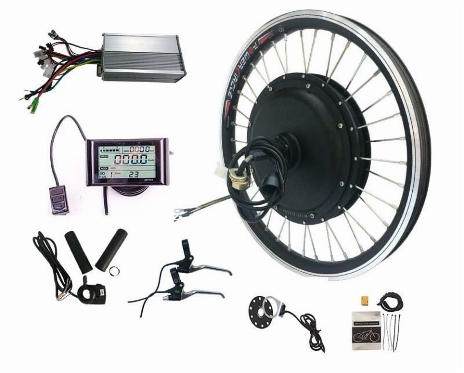 E-bike 48V 1000W 24" Bike Front Wheel Conversion Kit, Hub motor with ...