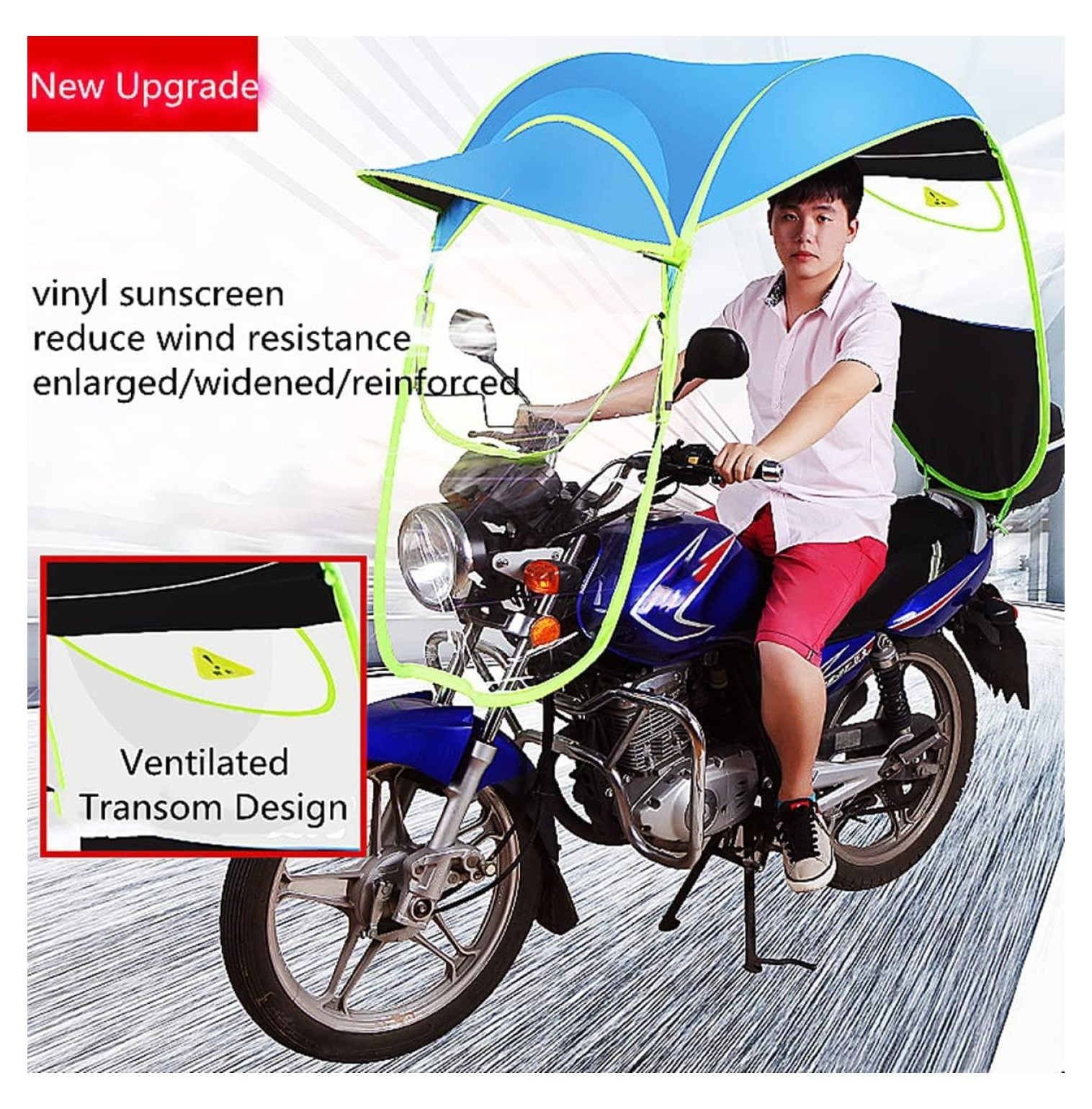 E-bike Carport Awning Canopy Storage Battery Car Motorcycle Rain ...