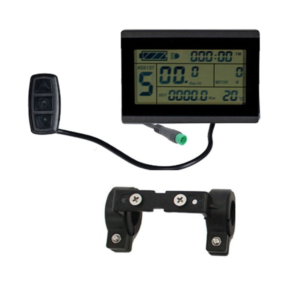 E-Bike Kt-Lcd3U Lcd Display Meter With Usb Socket 24/36/48V Waterproof Cable - Walmart.com