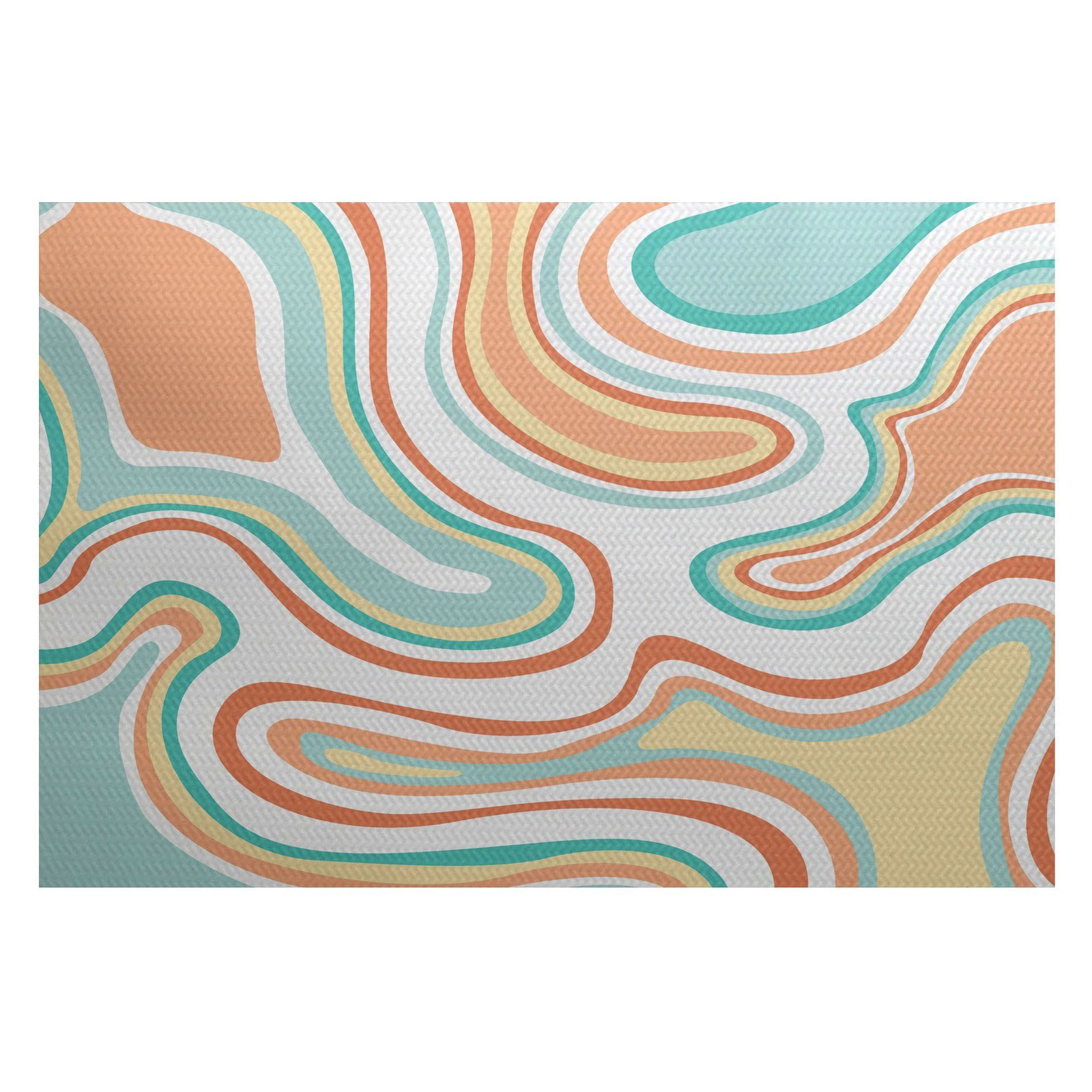 E by Design Nantucket Swirls Area Rugs, Red - Walmart.com
