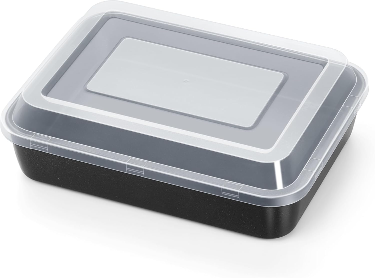 E-far Toaster Oven Baking Pan with Lid, 9.4 x 7 Inch Nonstick Stainless ...