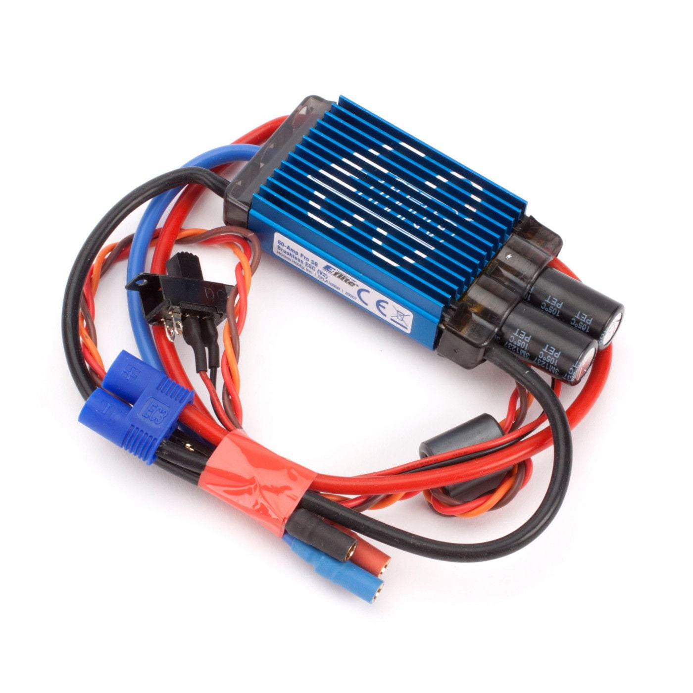 E-flite 60-Amp Pro Switch-Mode BEC Brushless ESC V2 EFLA1060B Speed ...