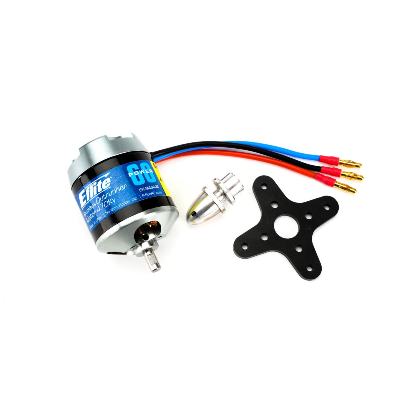 E-flite Power 60 Brushless Outrunner Motor 470Kv EFLM4060B Electric ...
