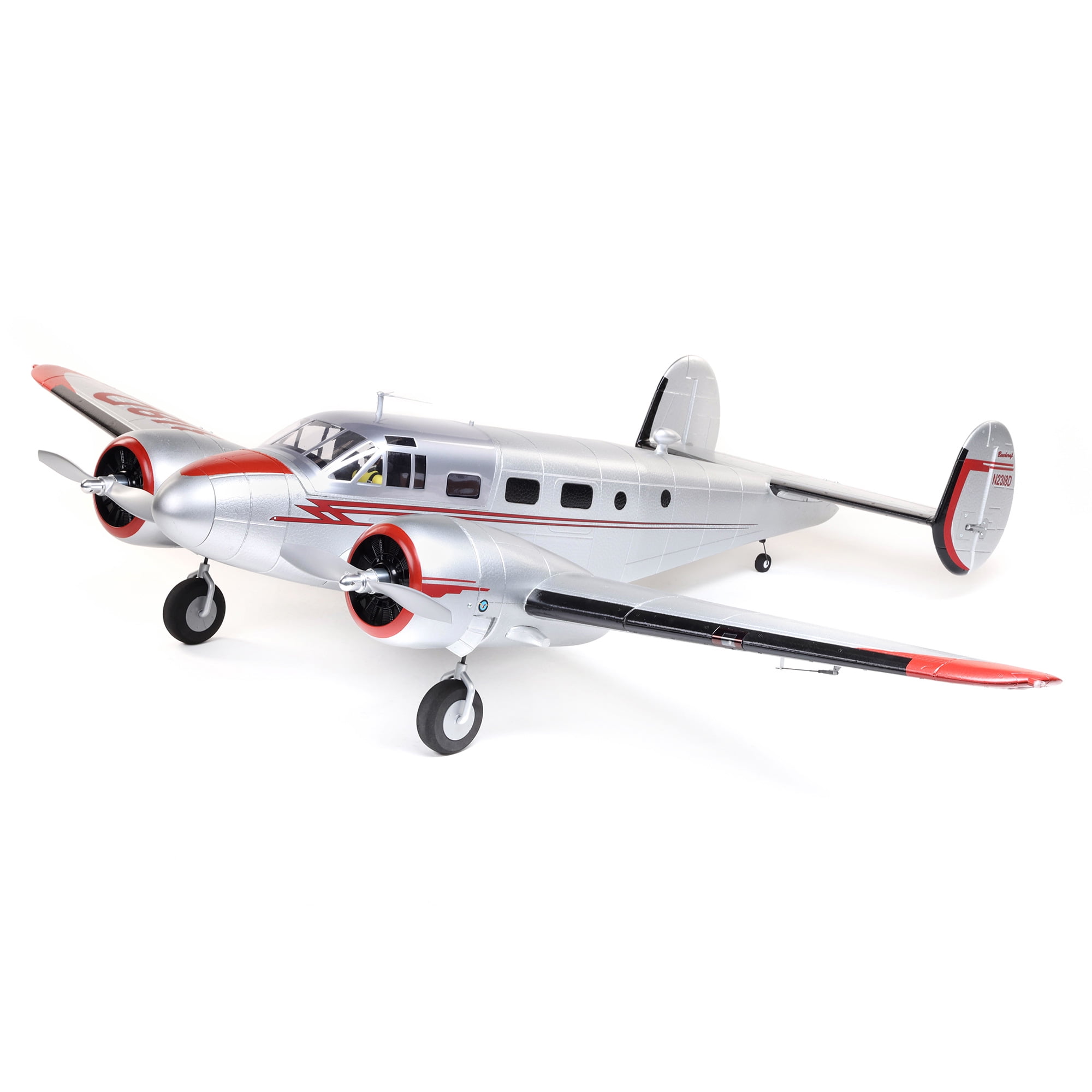 E-flite Beechcraft D18 1.5M BNF Basic Electric RC Plane with Brushless ...