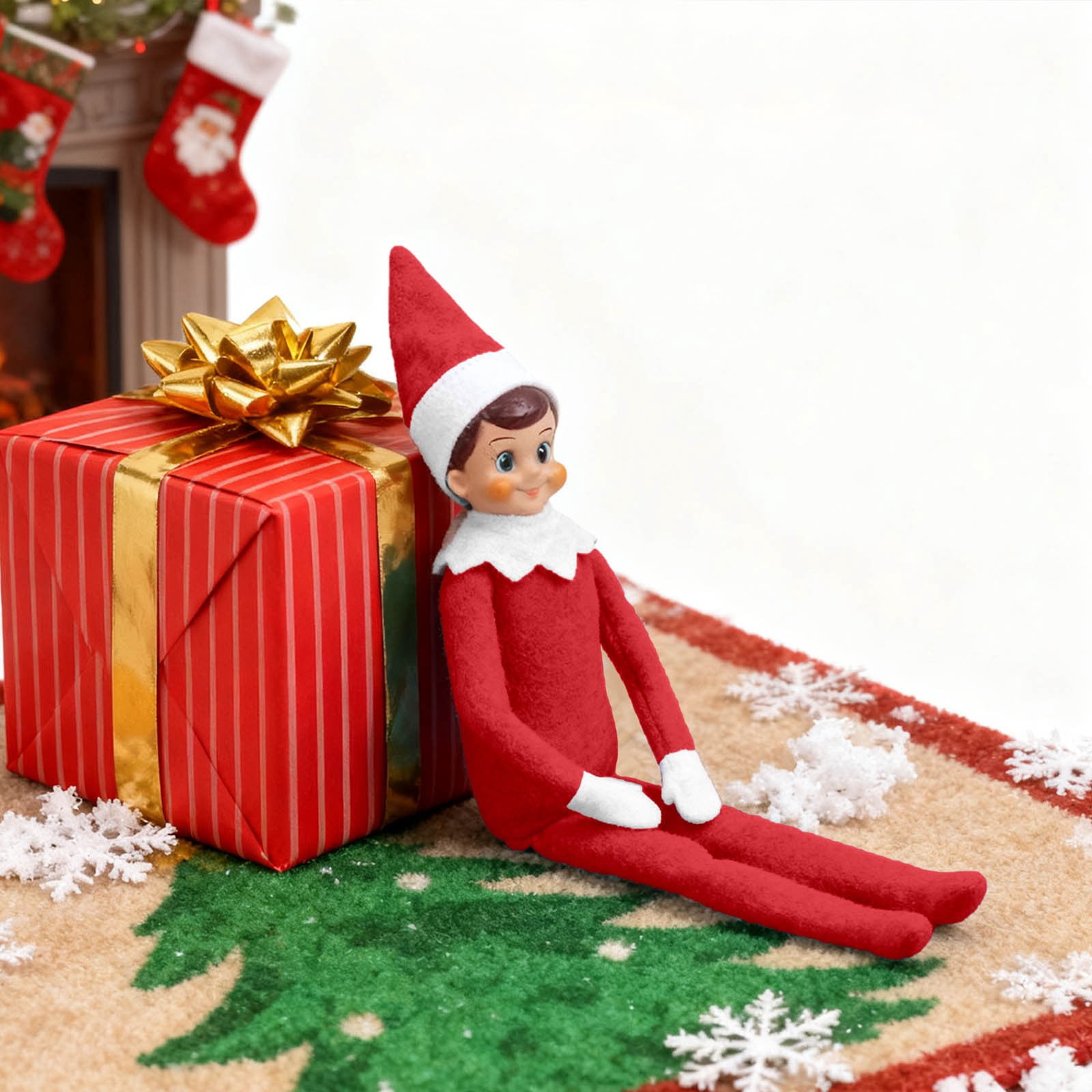 The E`l`f on the Shelf Plushee Pals Snuggler Christmas Tradition Doll ...