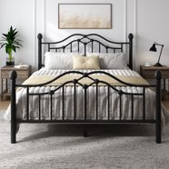 OakvillePark Miter Open-Frame Metal Platform Bed, Full, White - Walmart.com