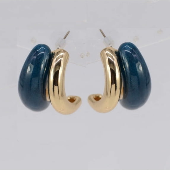 E0148 | Mixed-Texture Hoops Earrings | 25E6466 - Walmart.com