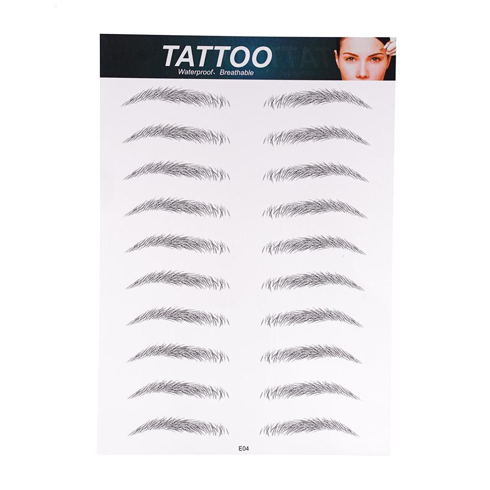 E04 Eyebrow Tattoo Stickers 6d Imitation Ecological Eyebrow Stickers ...