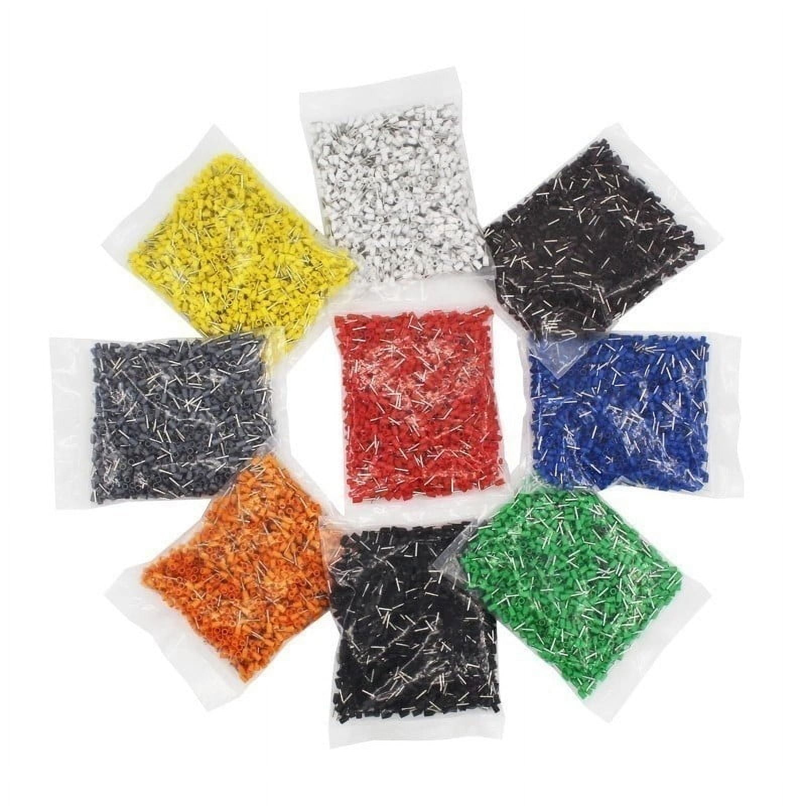 E0508 1000Pcs Insulated Crimp Terminal Cold Pressed Terminal Tubular ...