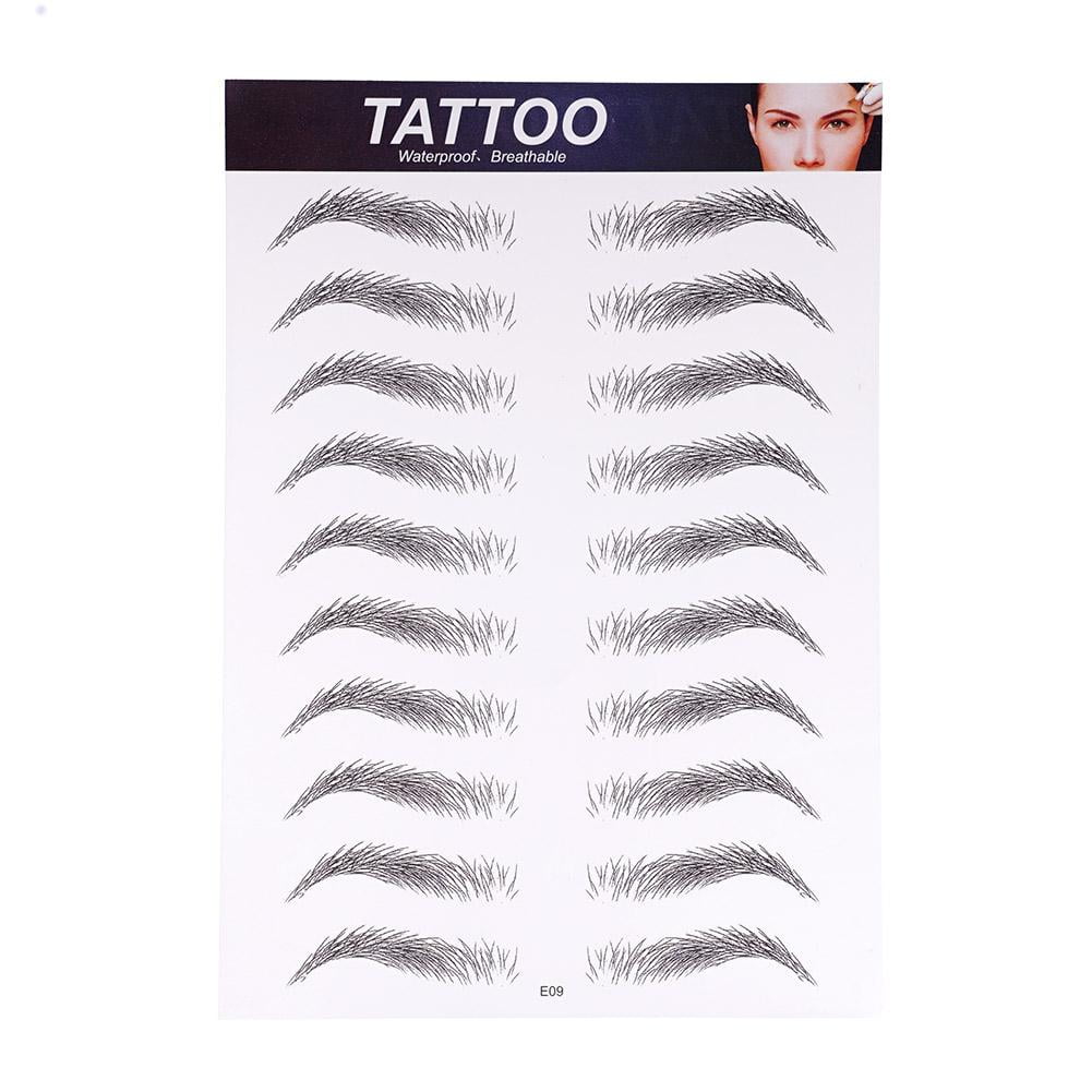 E09 Eyebrow Tattoo Stickers 6d Imitation Ecological Eyebrow Stickers ...