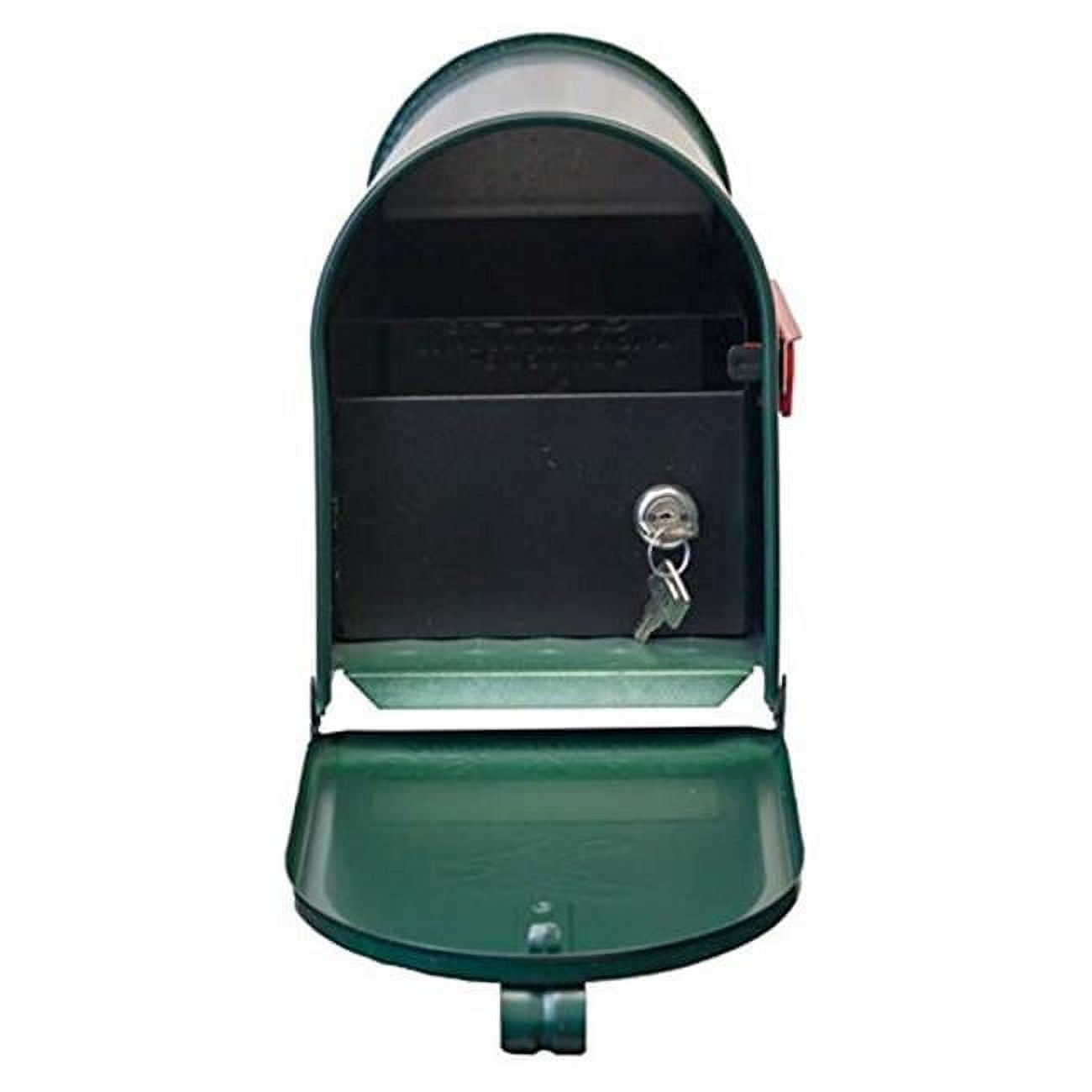 E1 Economy Metal Mailbox with Locking Insert - Black - Walmart.com