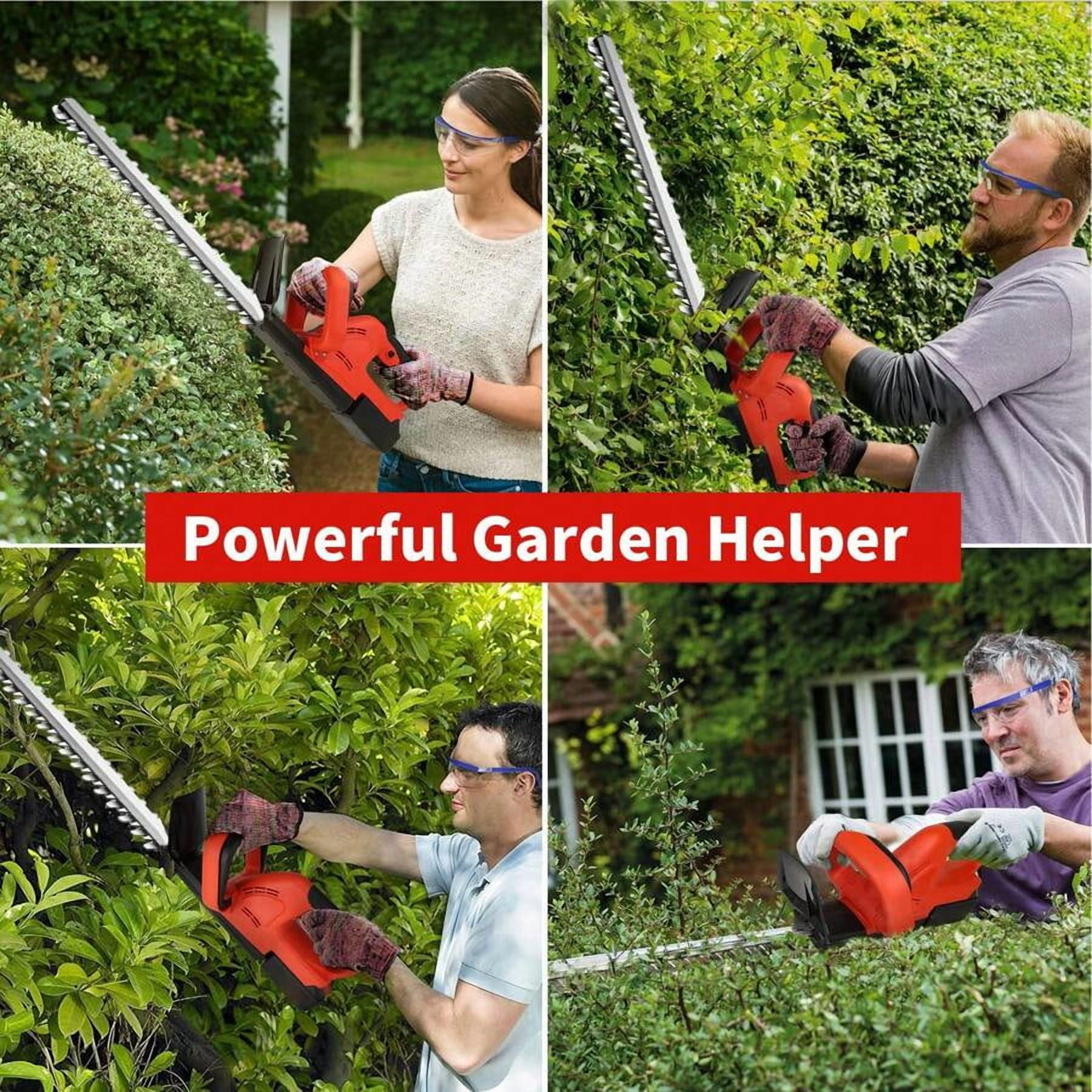 E1 Electric Hedge Trimmer - Dual Blade, 21V Lithium Battery ...