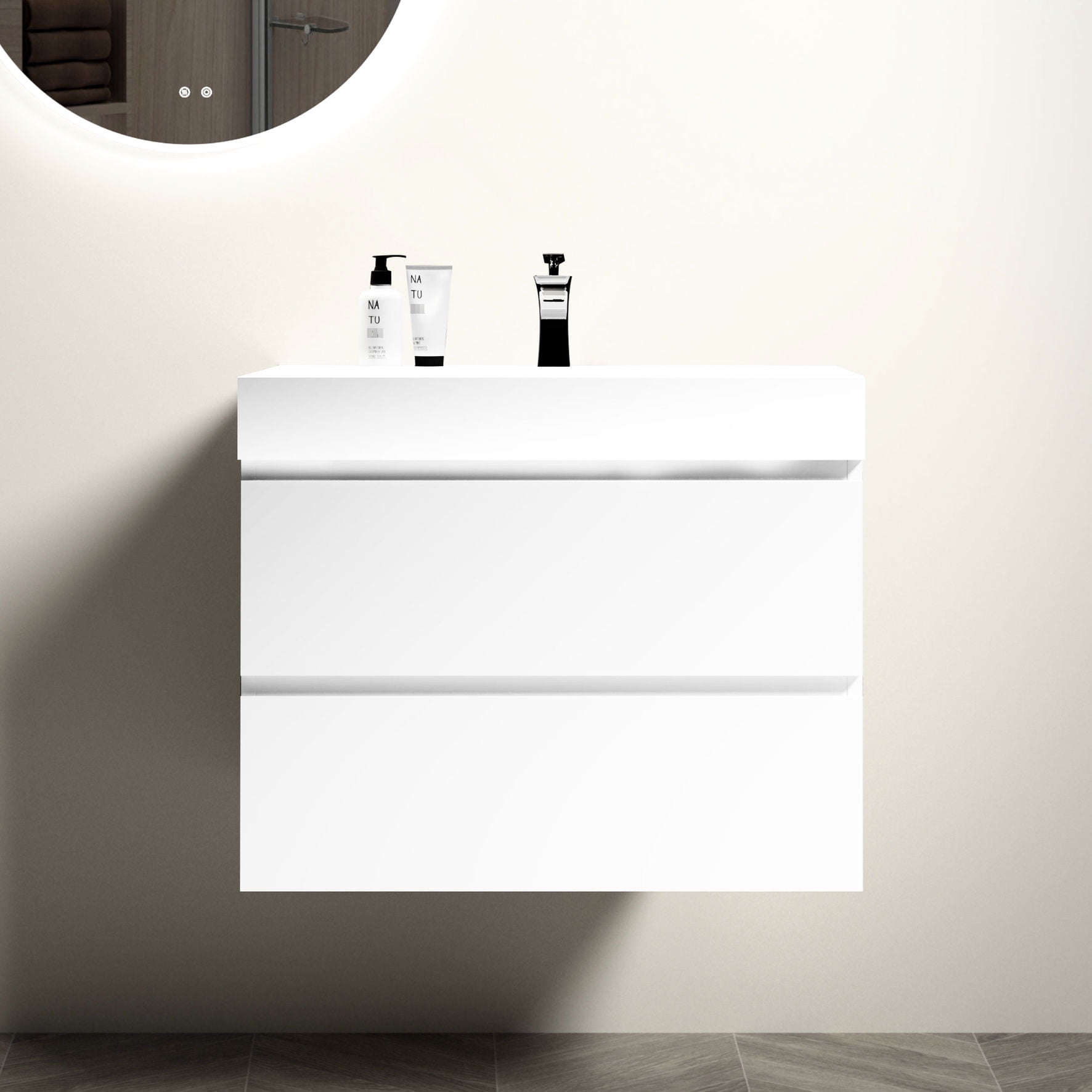 E1 Grade Eco - friendly Boards - Sleek Handle - free Design - Bathroom ...