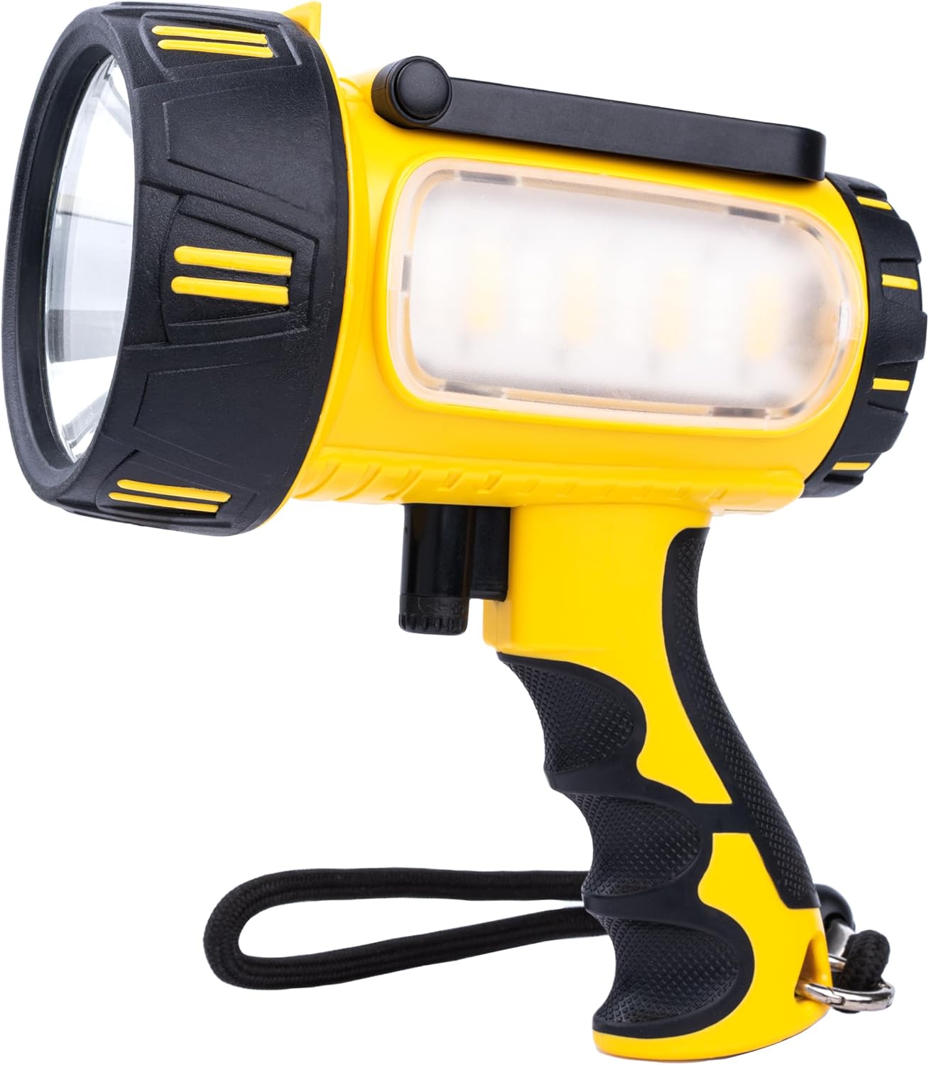 E1 Rechargeable Spotlight, 1000000 Lumens LED Flashlight, Side 50W Work ...