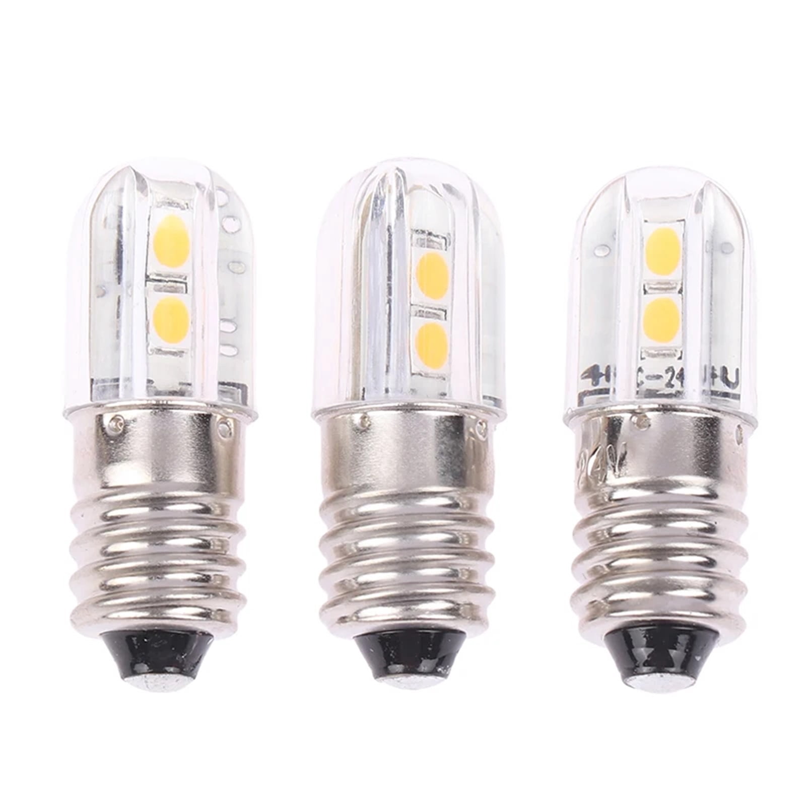 E10 Led Bulb 6V 12V 24V Upgrade Bulbs 4LED Lamp Replacement For Torch ...