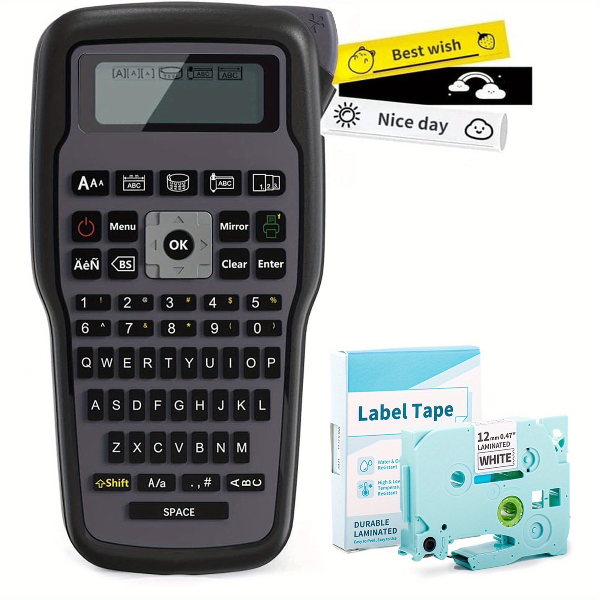 E1000 Pro Thermal Label Printer - Portable Dual-Power Industrial Label ...