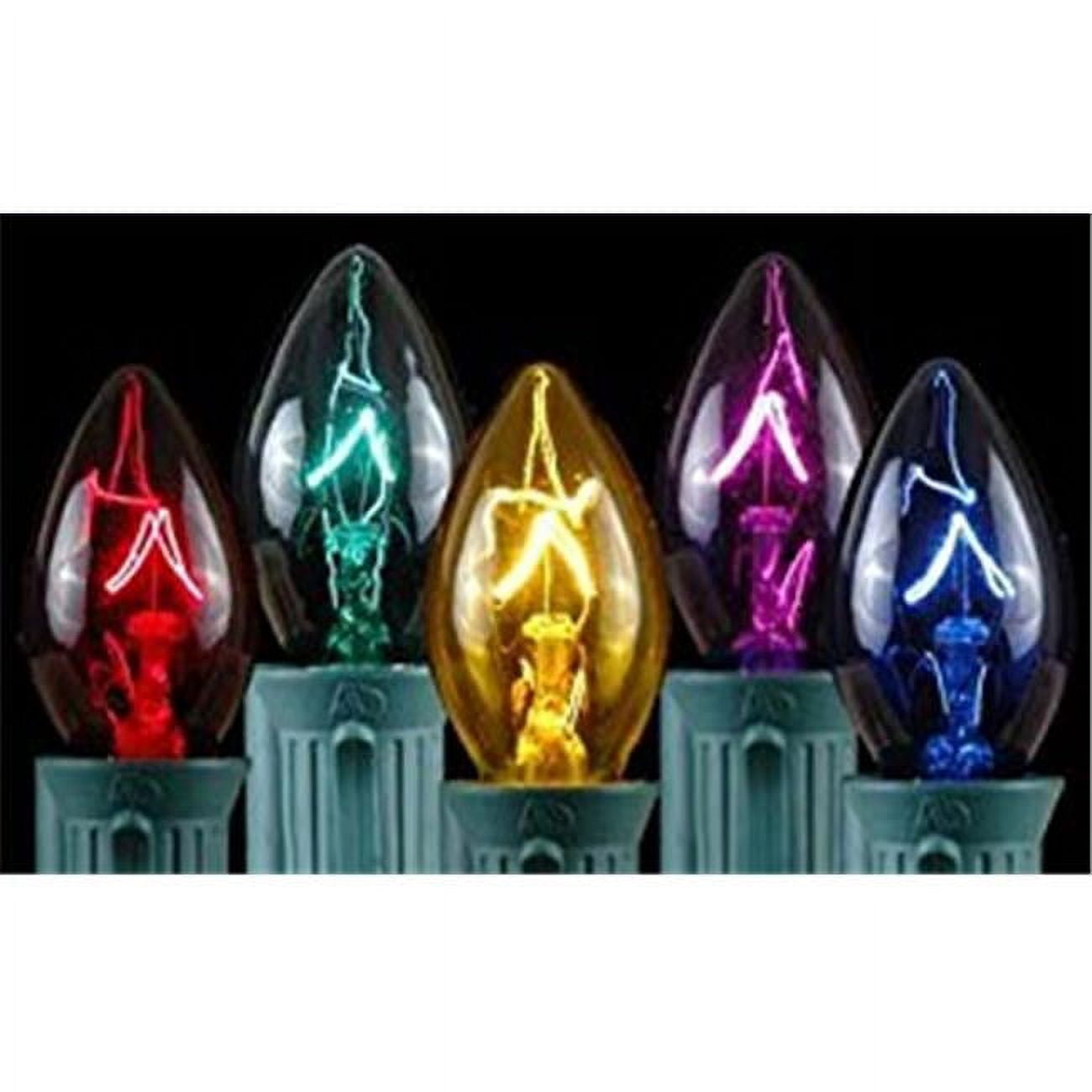 E12 & C7 Multi-Color Twinkle Transparent LED Bulb - 25 - Walmart.com