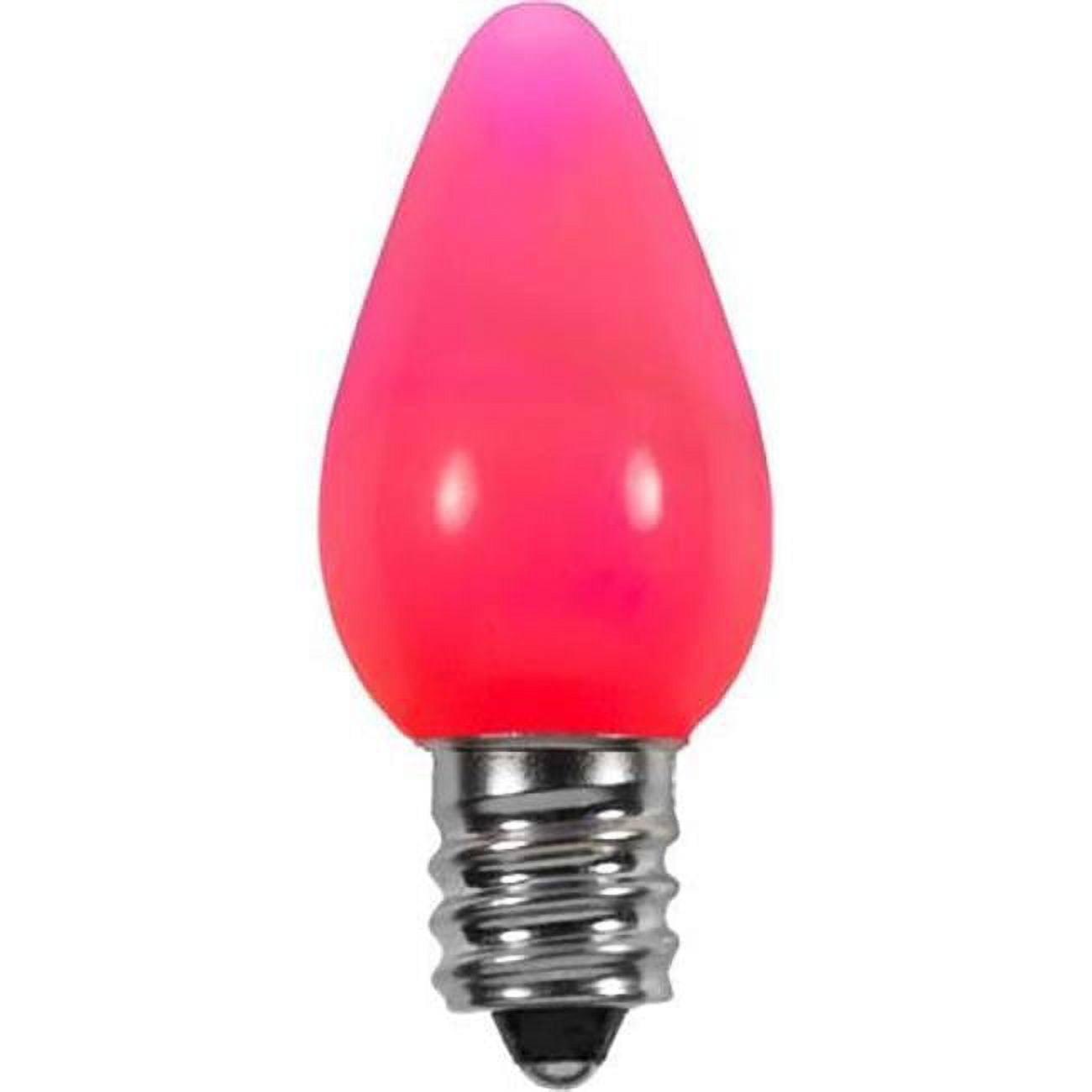 E12 & C7 Pink Twinkle Transparent LED Bulb - Pink - 25 - Walmart.com