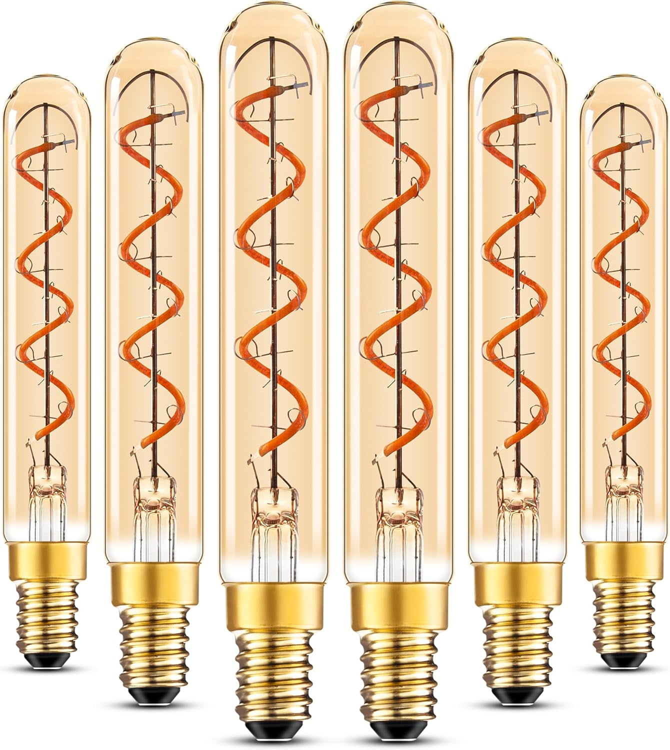 E12 Candelabra Tubular LED Light Bulbs,T20 3W Edison Chandelier Light ...