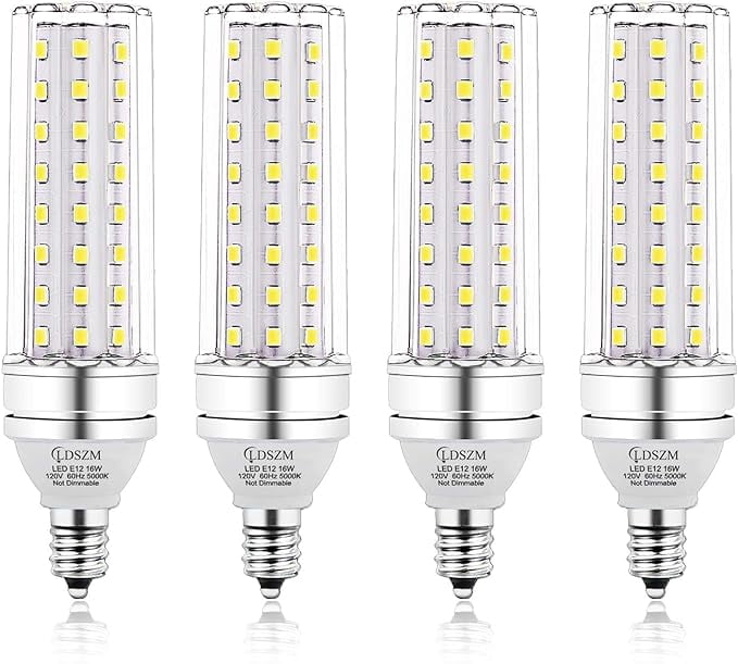 E12 LED Bulbs, 16W LED Candelabra Bulb 120 Watt Equivalent, 1400lm ...