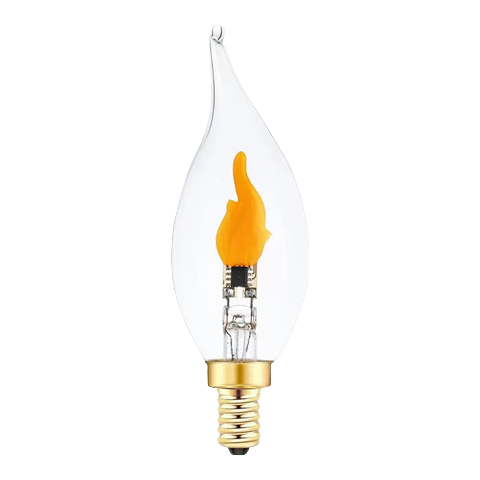 E12 LED Flickering Flame Light Bulbs More Realistic Fire Effect ...