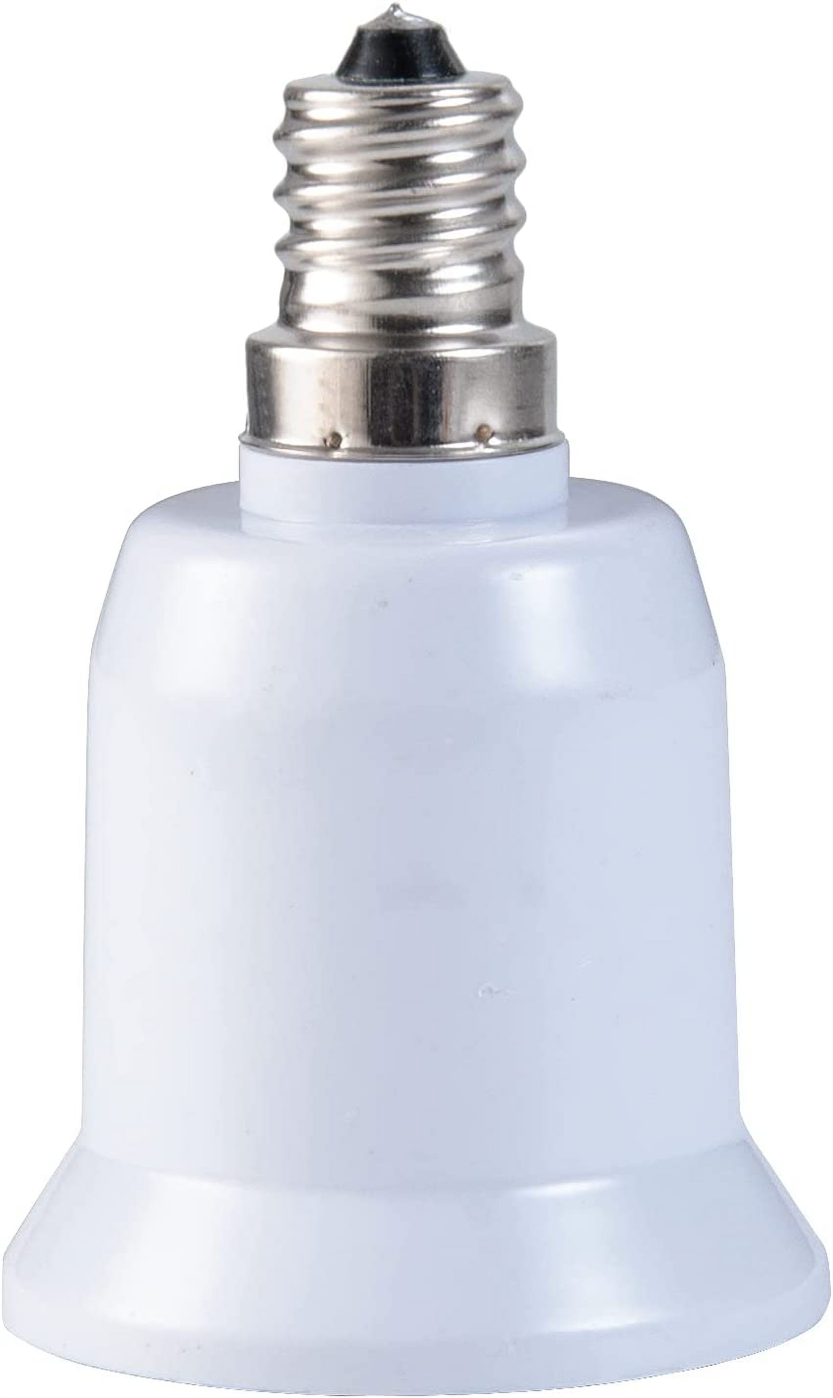 E12 to E26 Adapter, Standard Medium Edison Screw Base Socket Reducer ...