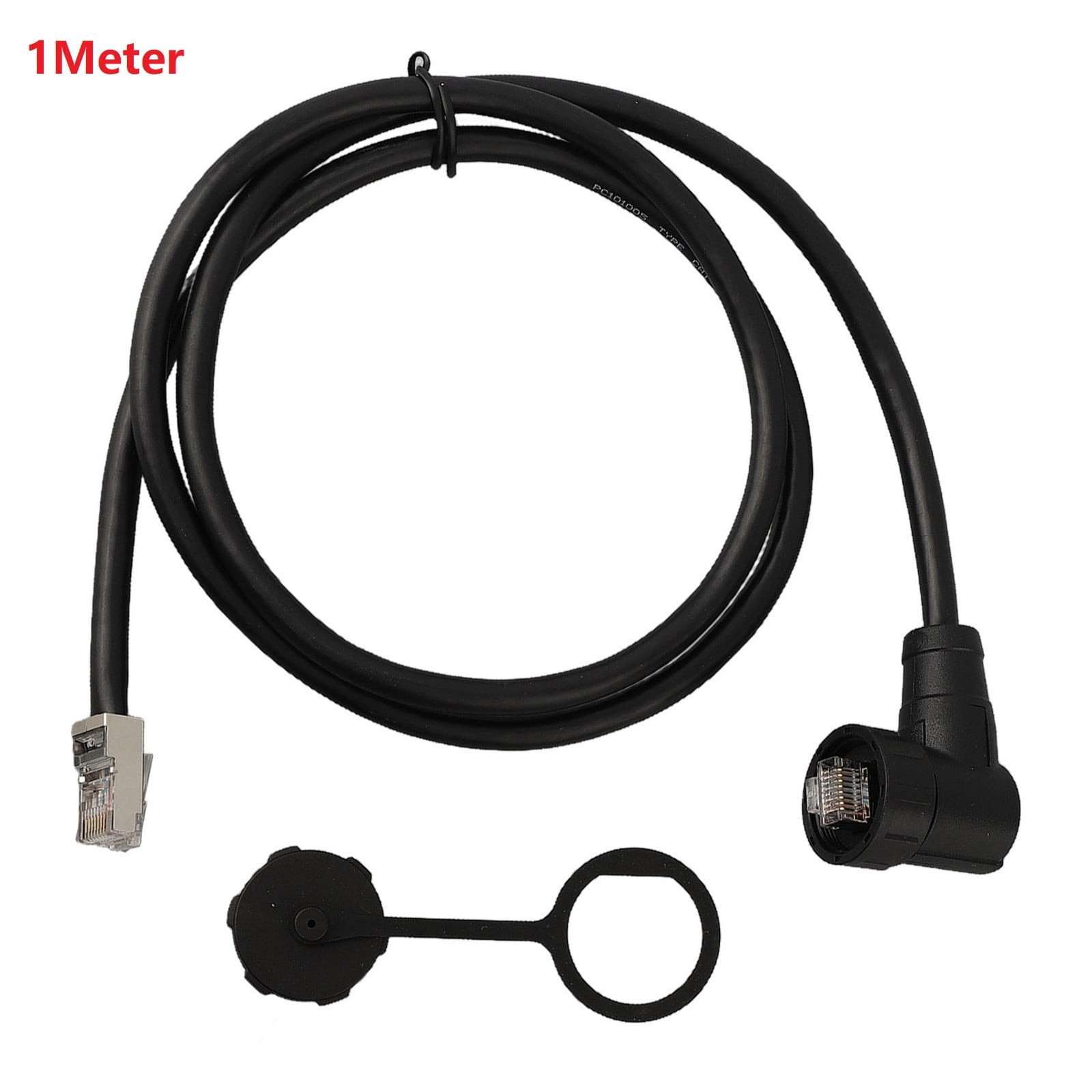 E13 Waterproof Connector Network Switch Coupler Threaded Angled Molded ...