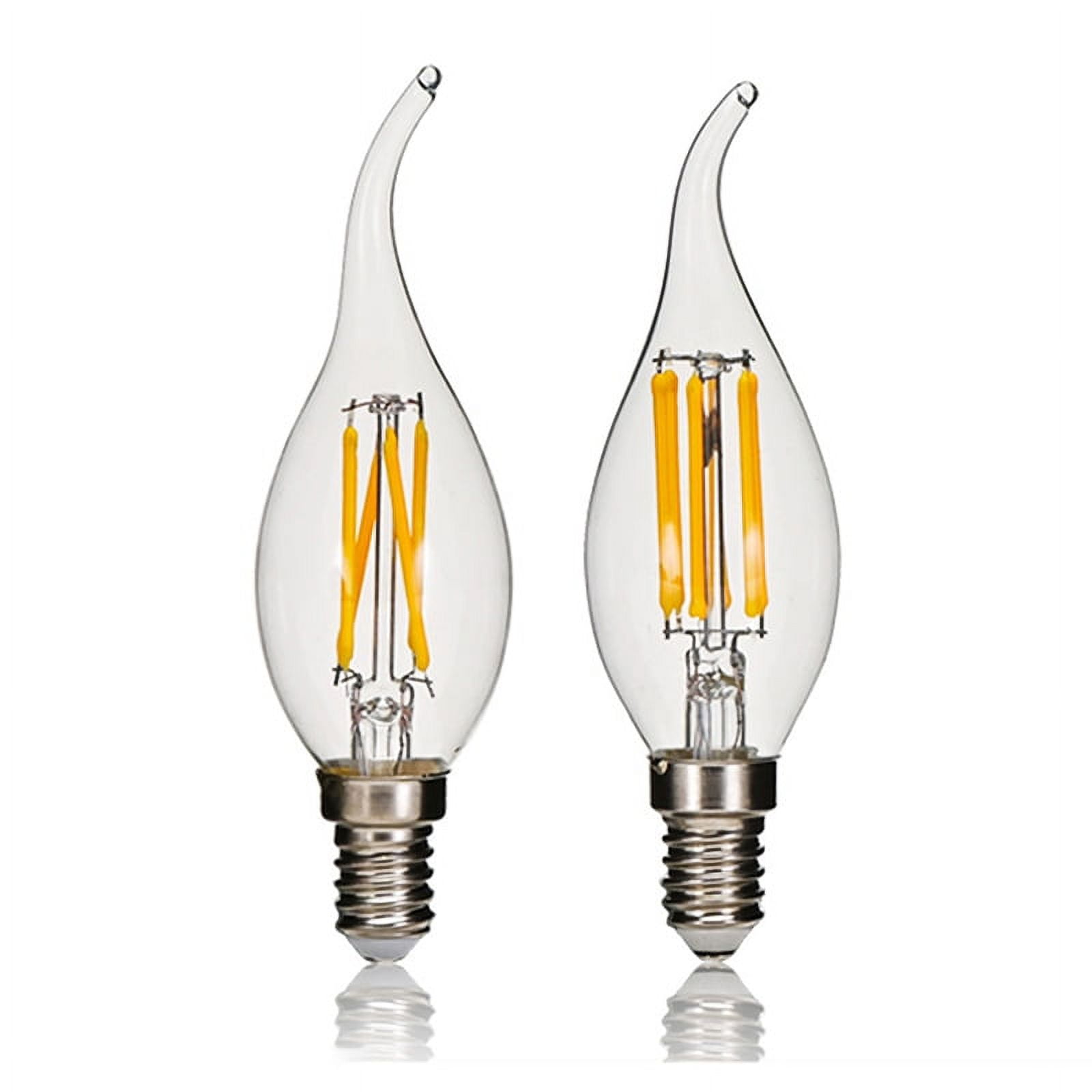 E14 4W Retro Edison LED Filament Bulb Lamp AC180-240V Light Glass Bulb ...