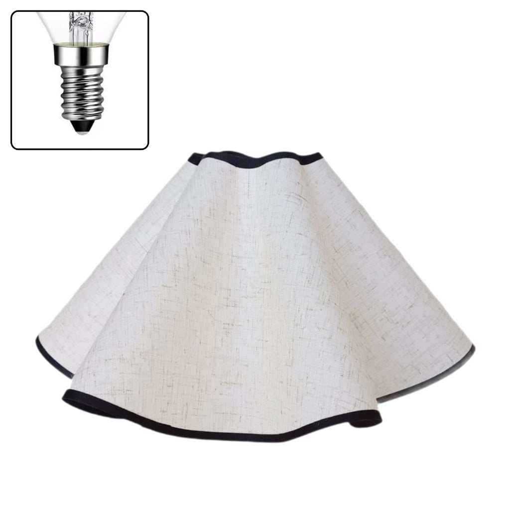 E14 E27 Interface Cloth Petal Lampshades Wall Light Cover Table Light ...