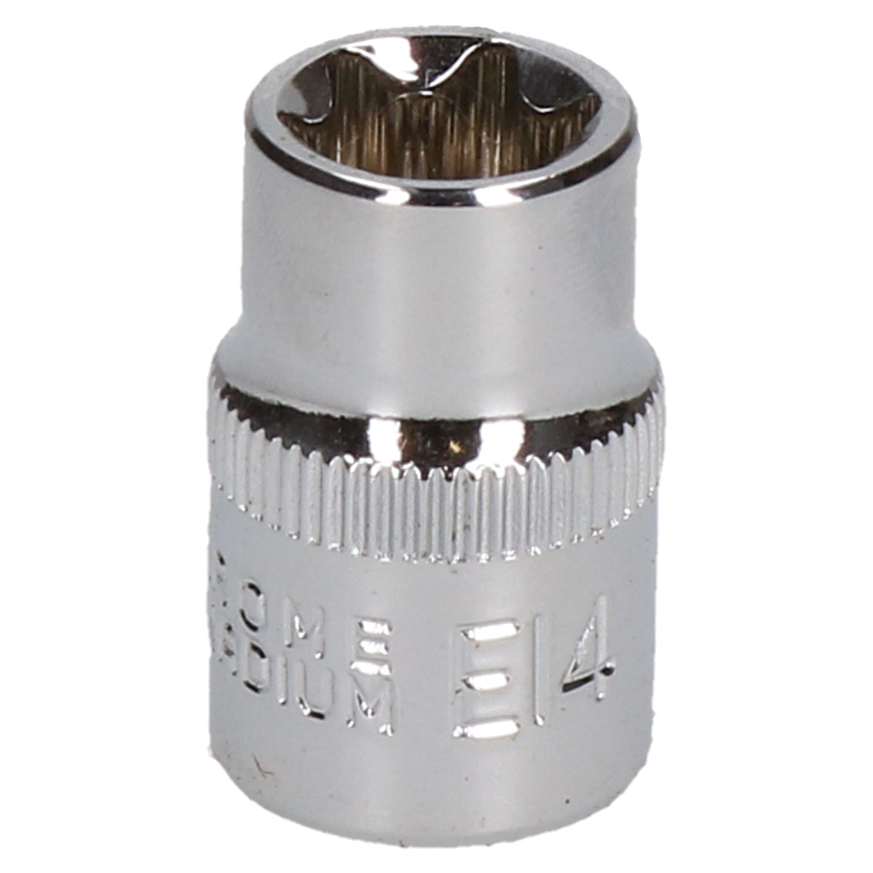 E14 Female Torx Socket Star Bit 3/8" Drive Standard External Chrome ...