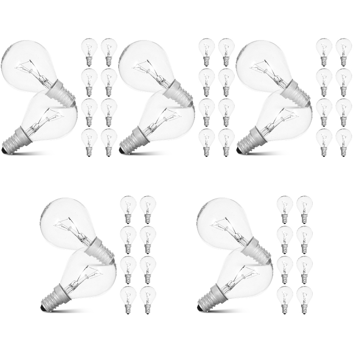 E14 Light Bulb,50 Pcs Small Bulbs E14 Vintage Bulbs Replacement Led ...