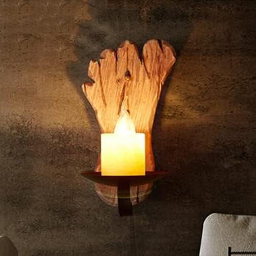 E14 Log Sole Decoration Wall Lamp Industrial Style Marble Lampshade ...