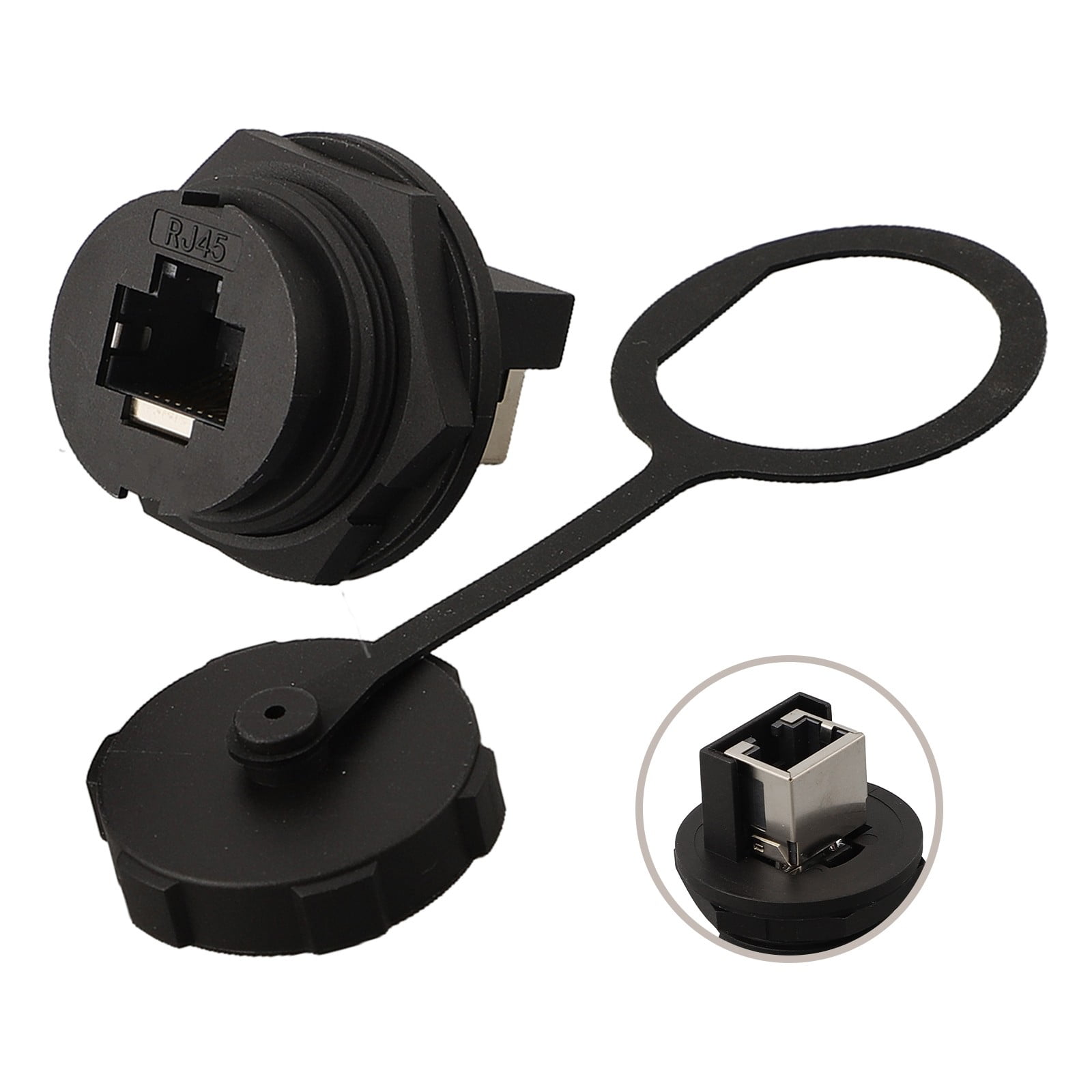 E16 Waterproof Connector Network Switch Coupler Snap-on 180 Degree ...