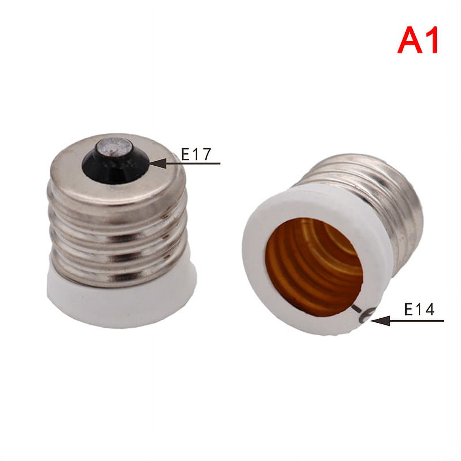 E17 To European E14 Candelabra Base Socket LED Light Bulb Lamp Adapter ...