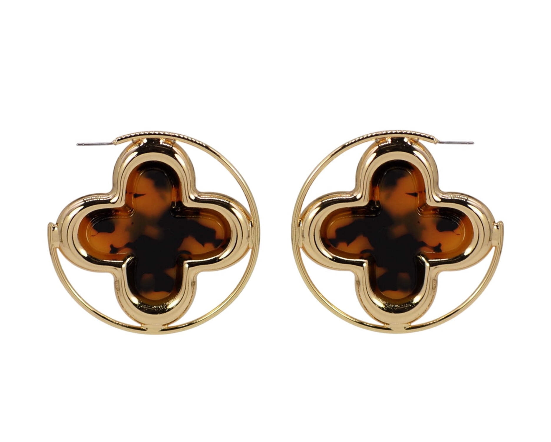 E1796 | Clover Hoop Earrings | 25E6419 - Walmart.com