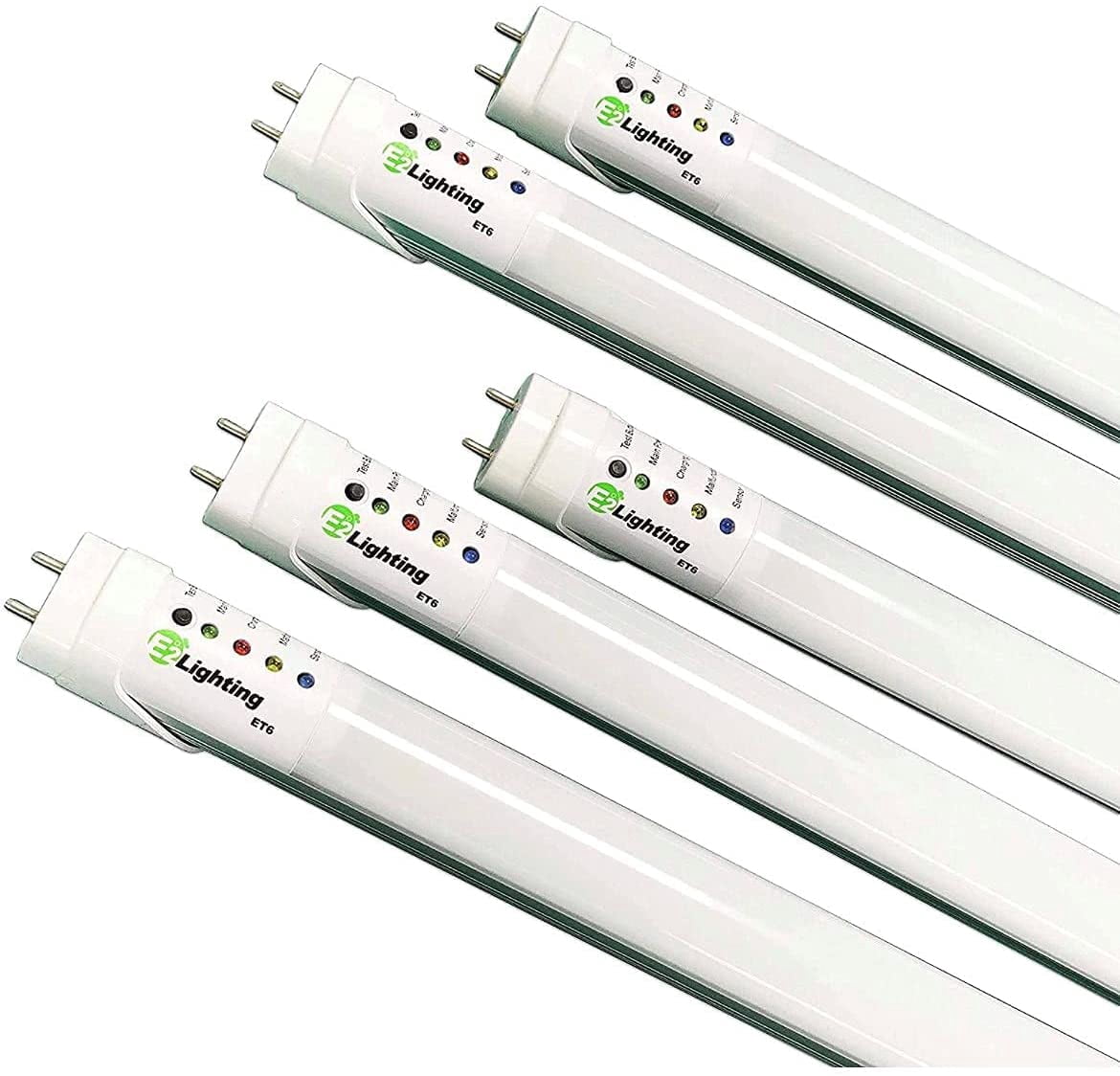 E2 Lighting Emergency T8 Tube with Battery 5000K 5 Pack - Peace of Mind ...