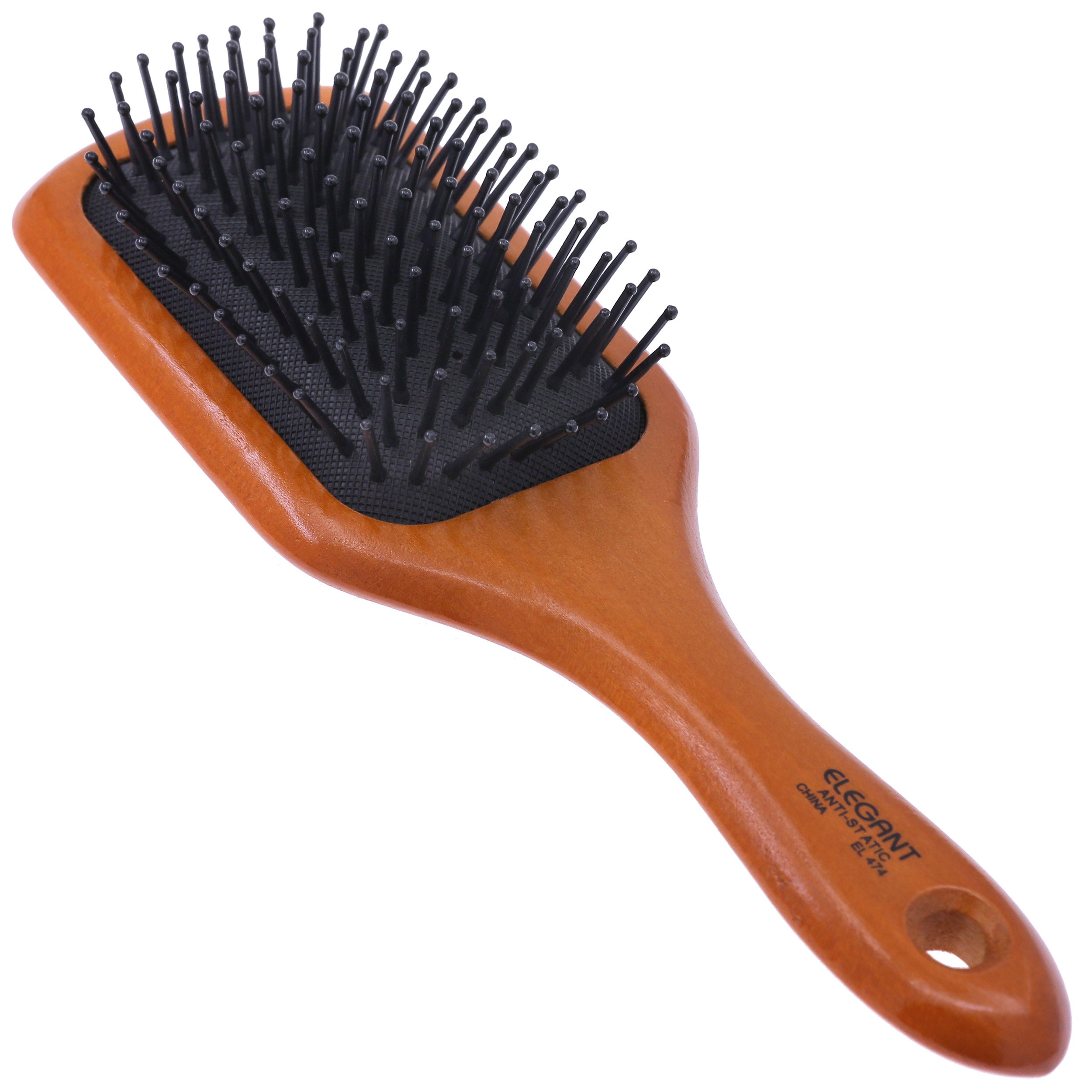 Small Wooden Cushion Brush with Nylon Ball-Tipped Pins - Walmart.com