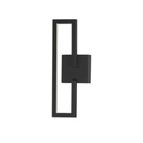 ET2 Lighting E30122-144BK Totem - 12W 2 LED Outdoor Wall Mount-5 Inches Tall and 5 Inches Wide ...