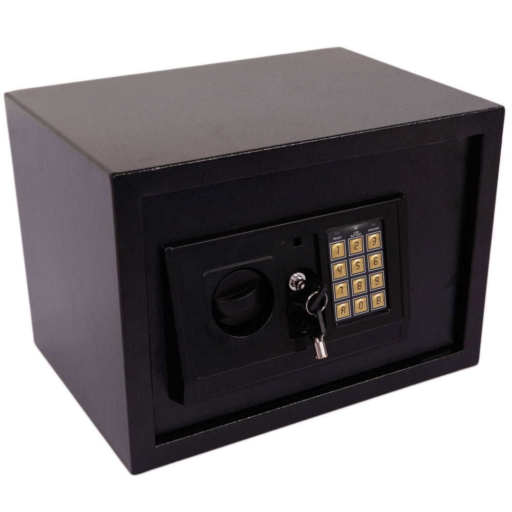 E25EA Small Size Electronic Digital Steel Safe Strongbox Black ...