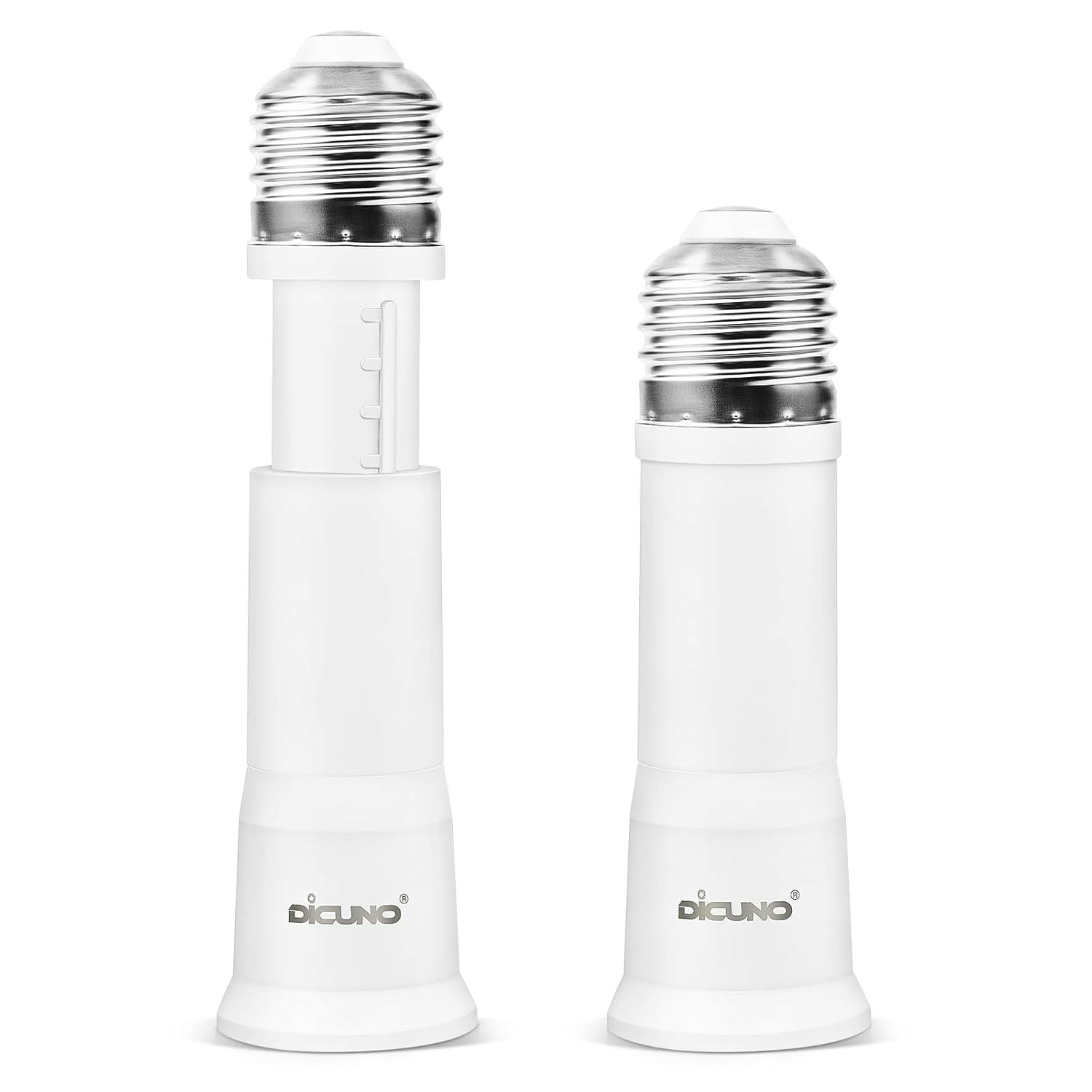 E26 3.15-4.13Inch/8-10.5CM Extension Flexible Socket Extender Adapter ...