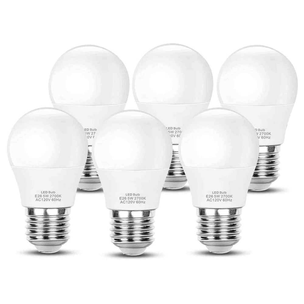 E26 Base LED Bulb 5W Equivalent 40W 120V Light Bulb Ceiling Fan Light Bulbs Warm White 2700K A15 ...