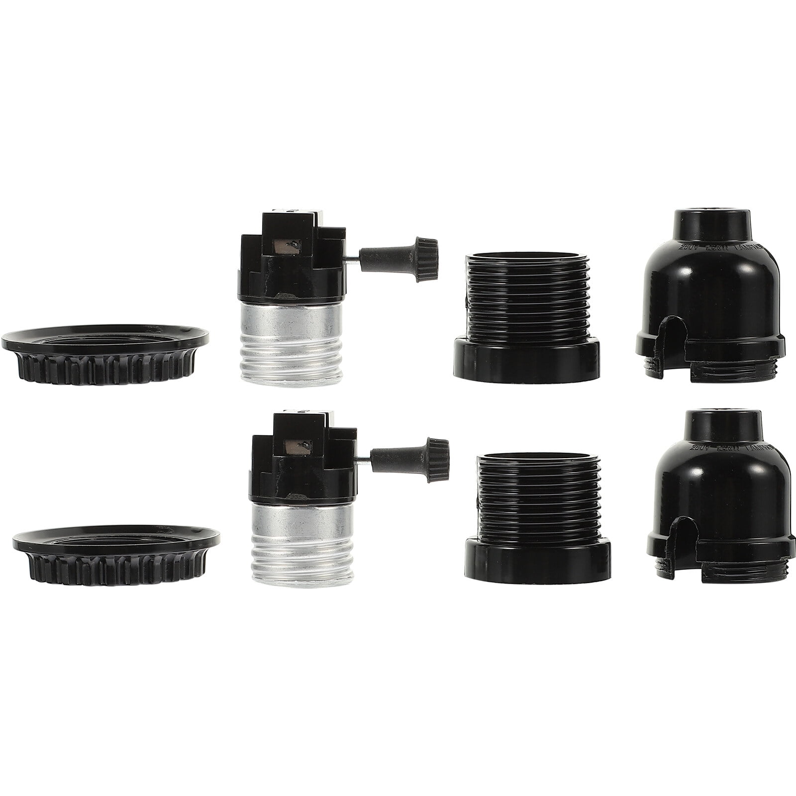 E26 E27 Light Socket,8-Pack Black Edison Retro Pendant lamp Holder, E26 ...