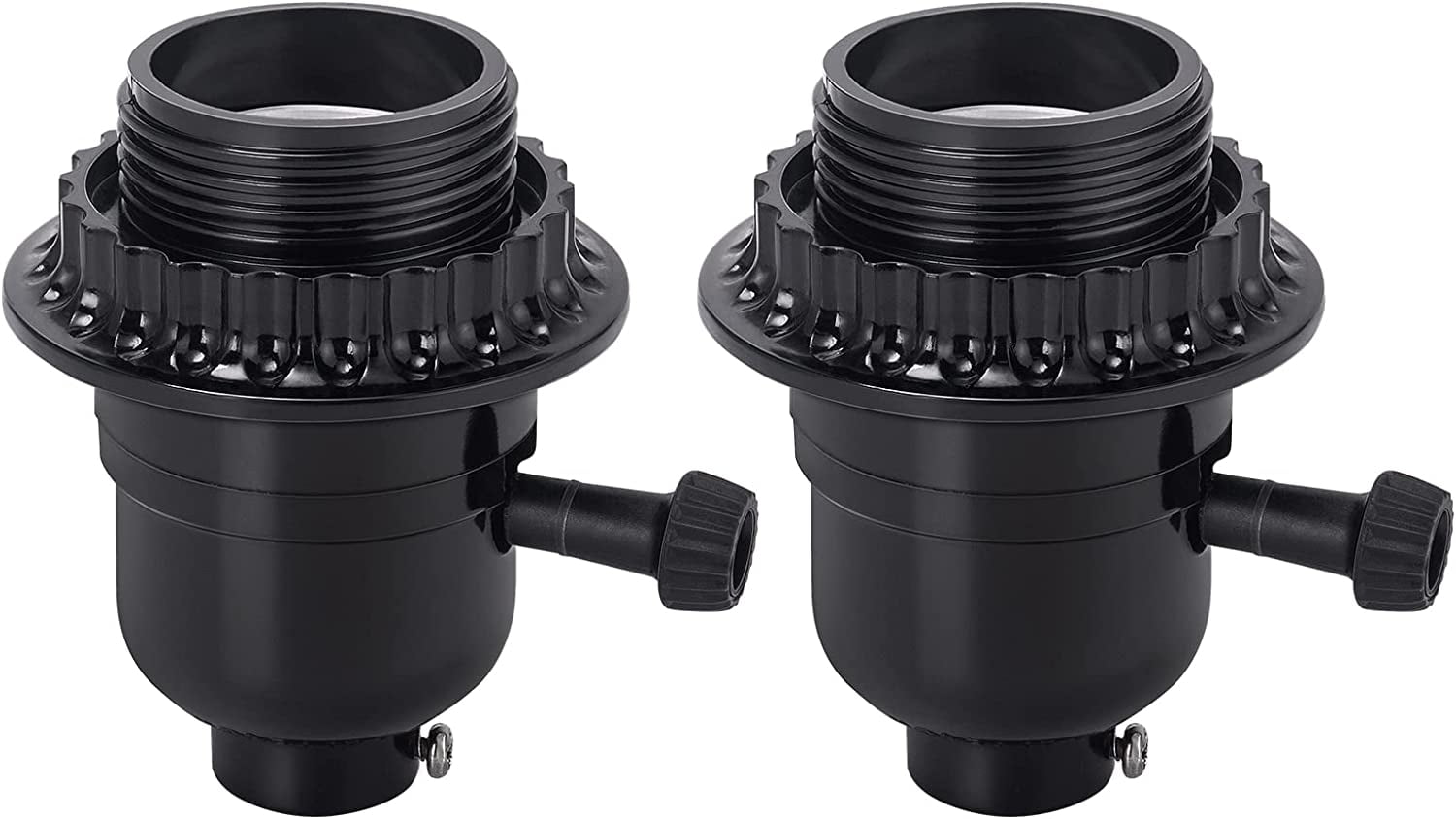 E26 Lamp Socket Replacement. Turn Switch Knob ON/Off. Threaded Medium ...