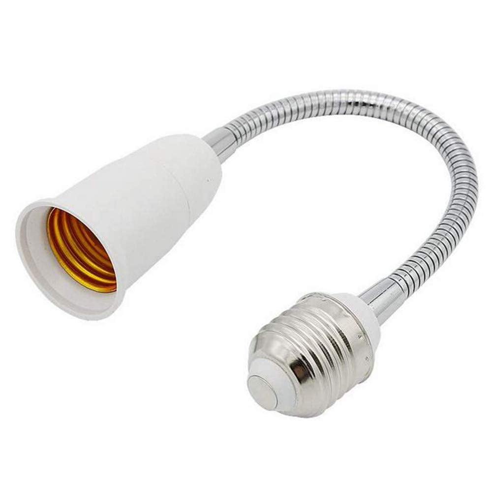 E26 to E26 Light Socket Extender, Flexible Extension Socket Adapter for ...