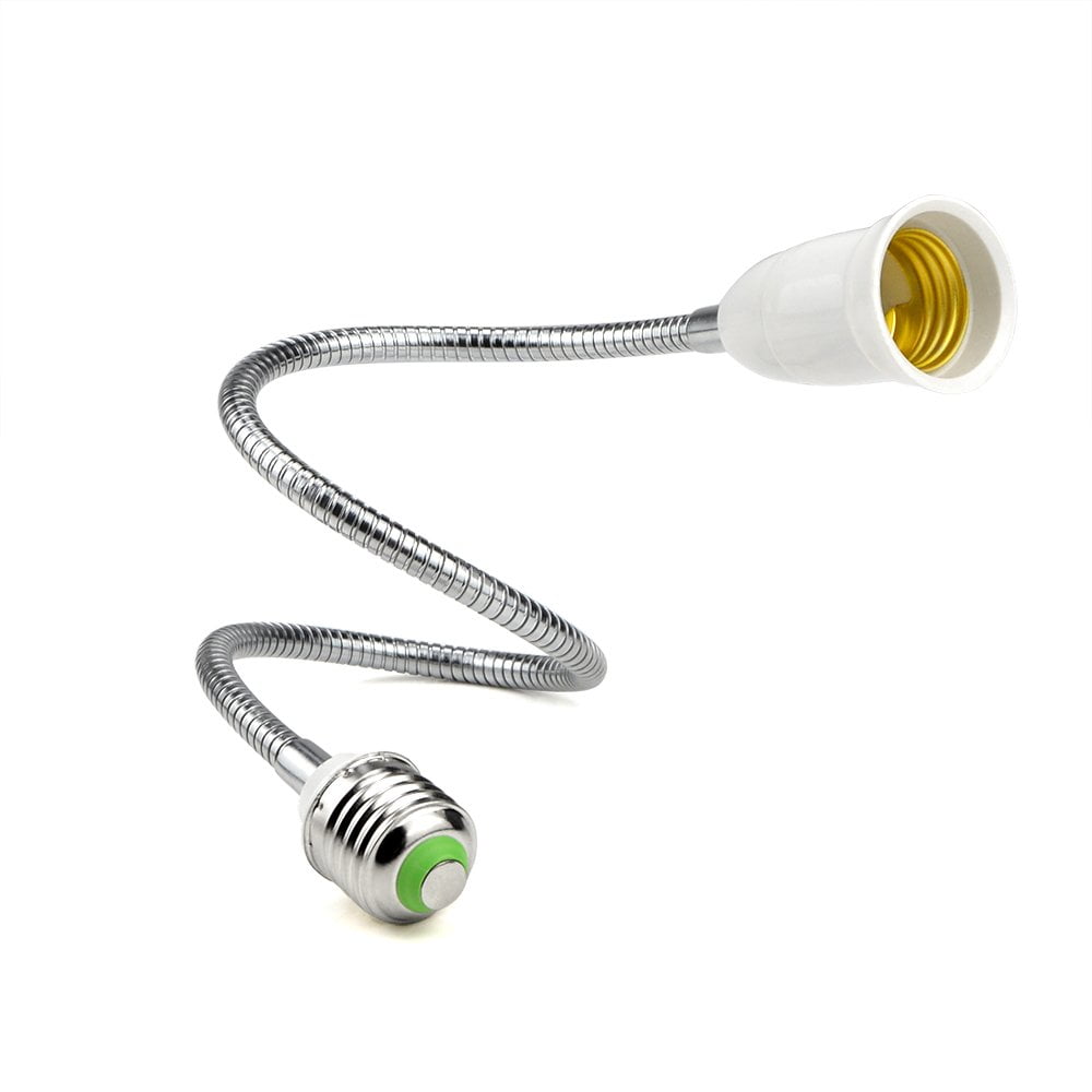 E26 to E26 Light Socket Extender, Flexible Extension Socket Adapter for ...